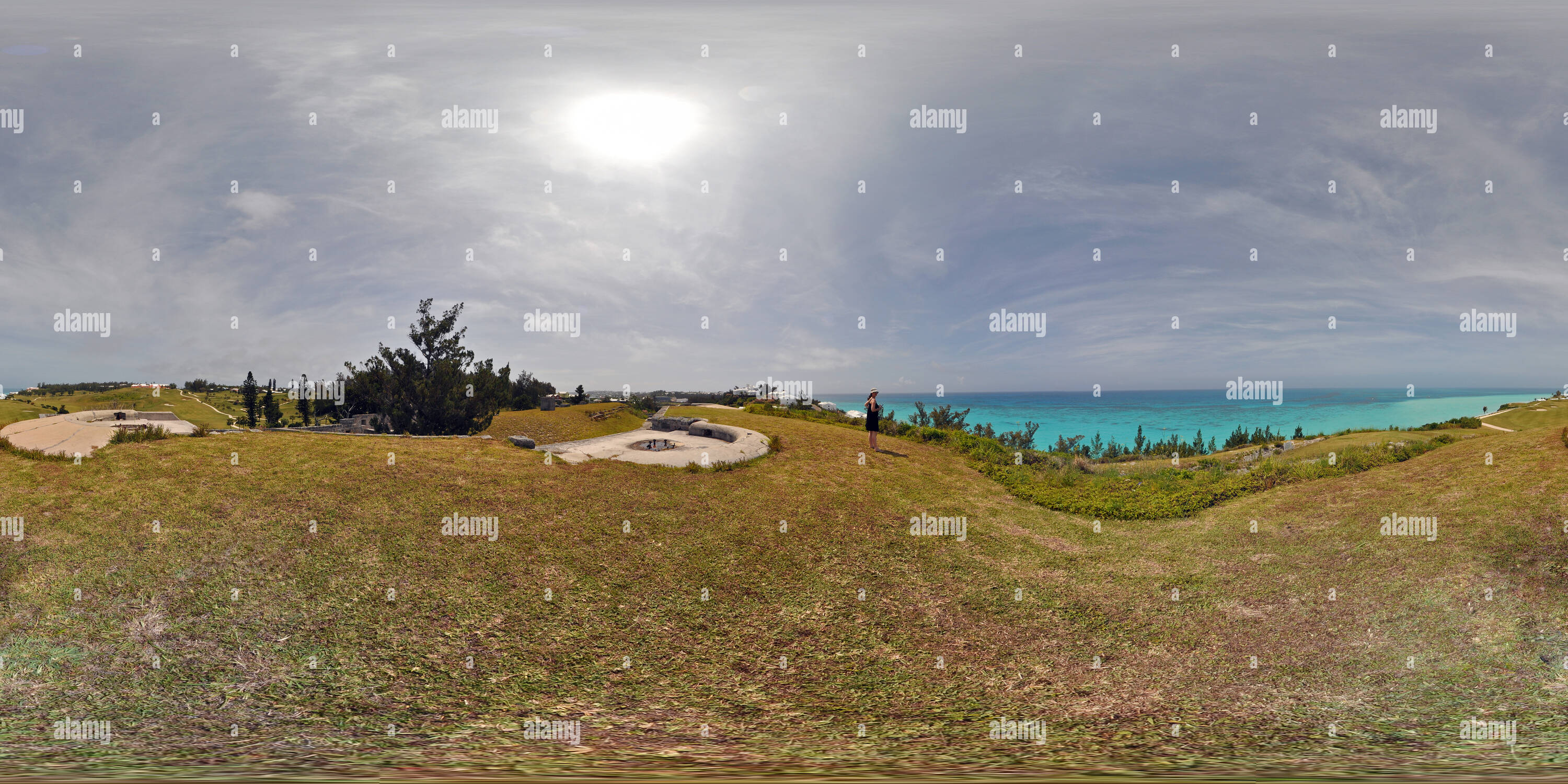 360° view of Bermuda - Whale Bay Fort and Park 02 - Alamy