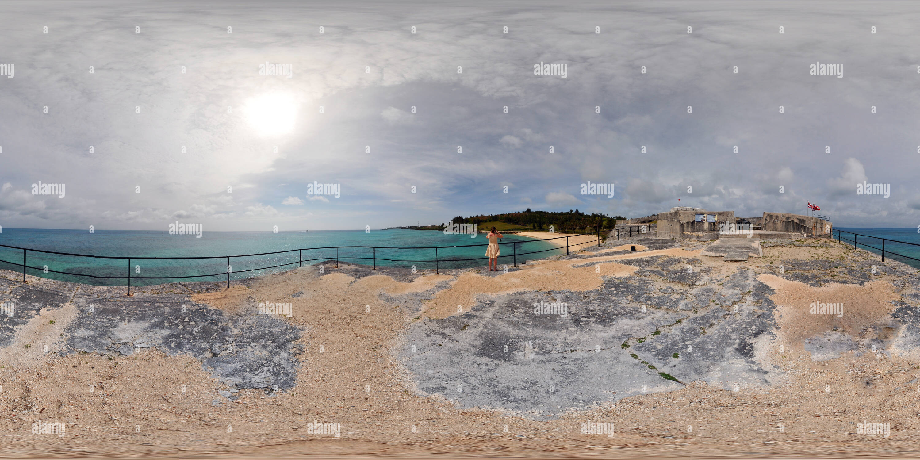 360° view of Bermuda - St Catherine Fort - Alamy
