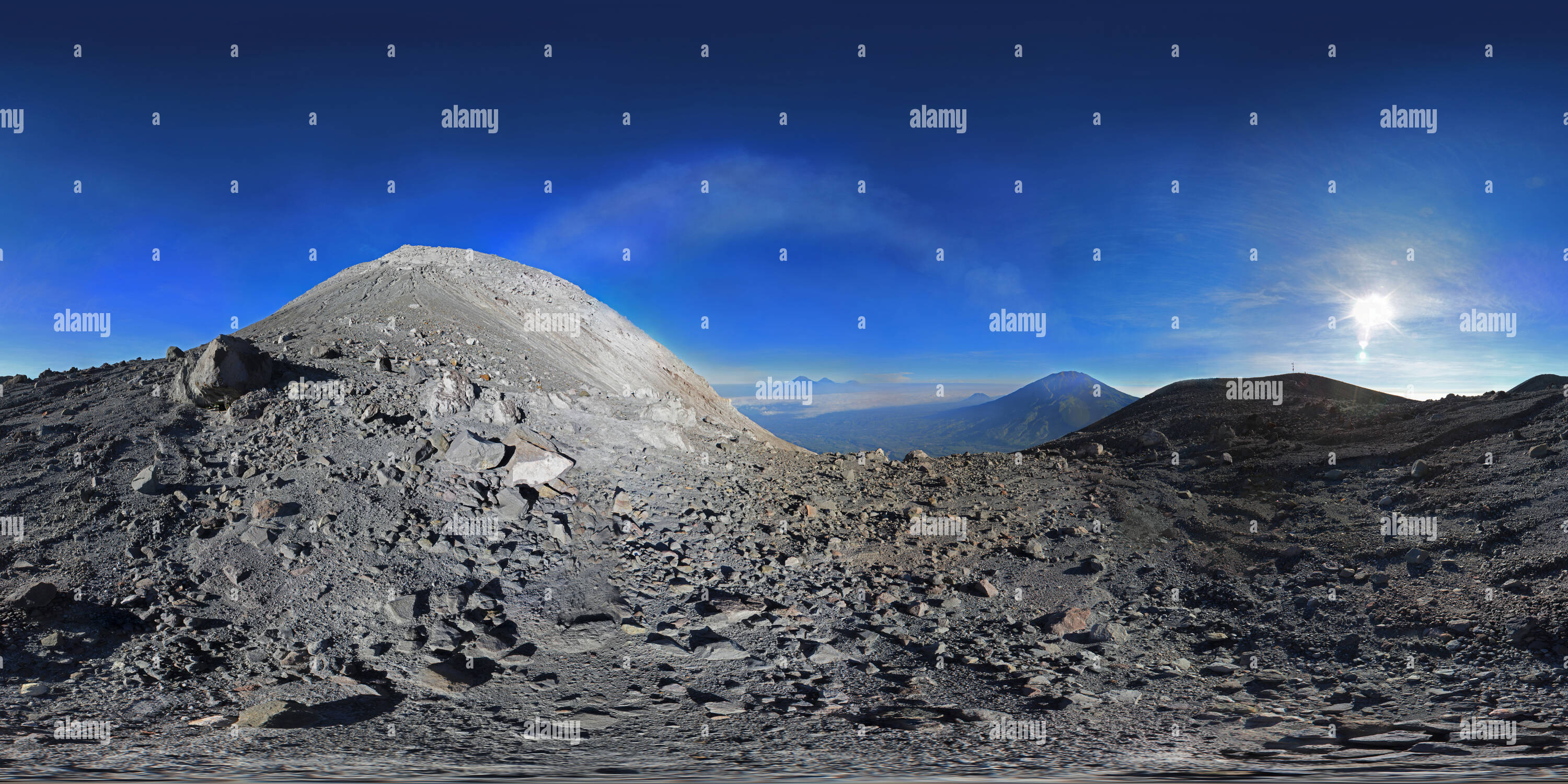 360° view of INDONESIA - Central Java - Hiking on Merapi Volcano - Alamy
