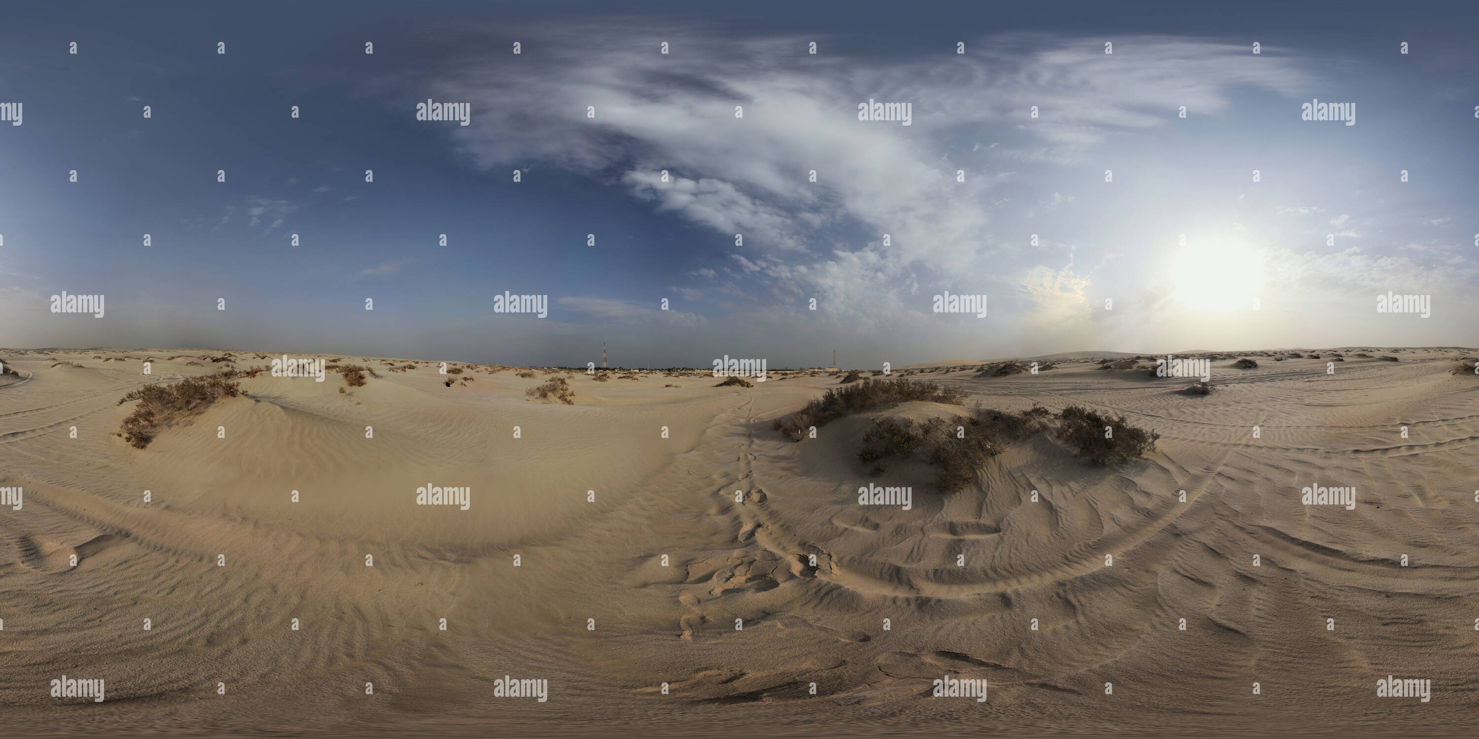 360° view of QATAR - Desert Near Sealine Beach - Alamy