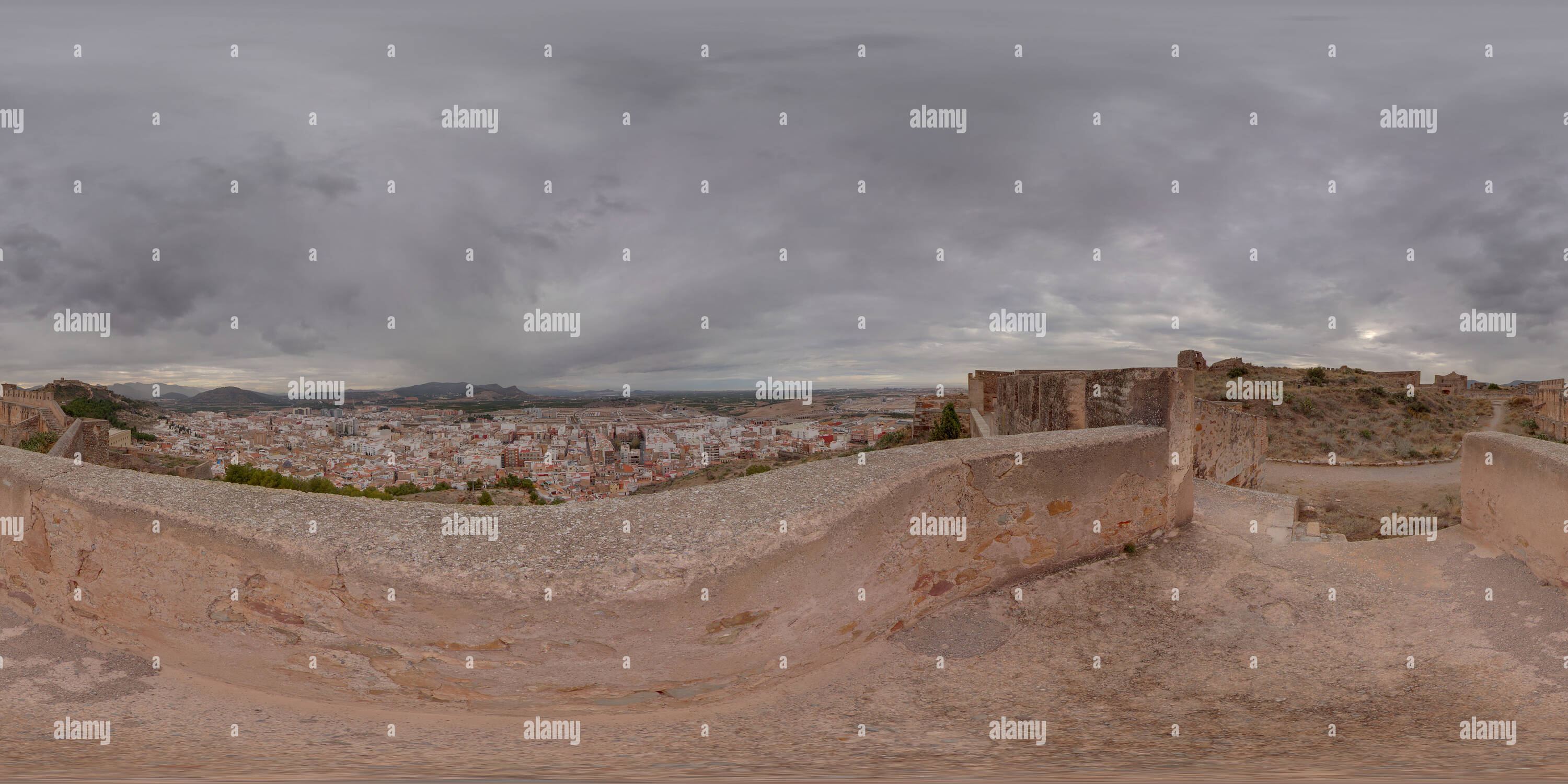 360° view of Sagunto Castle - Castillo de Sagunto - Alamy