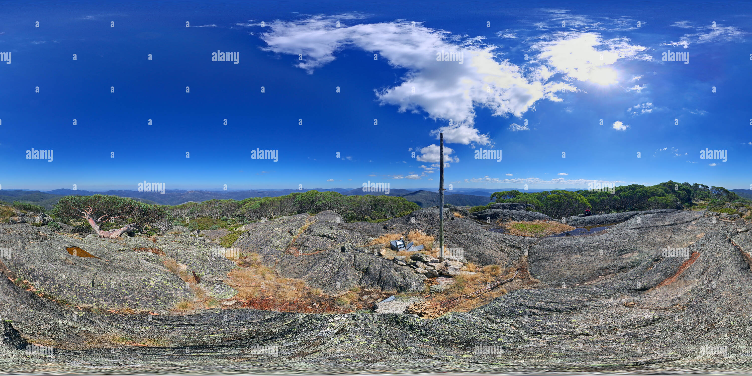 360° view of Namadgi National Park - Mt Gingera Summit 1 - Alamy