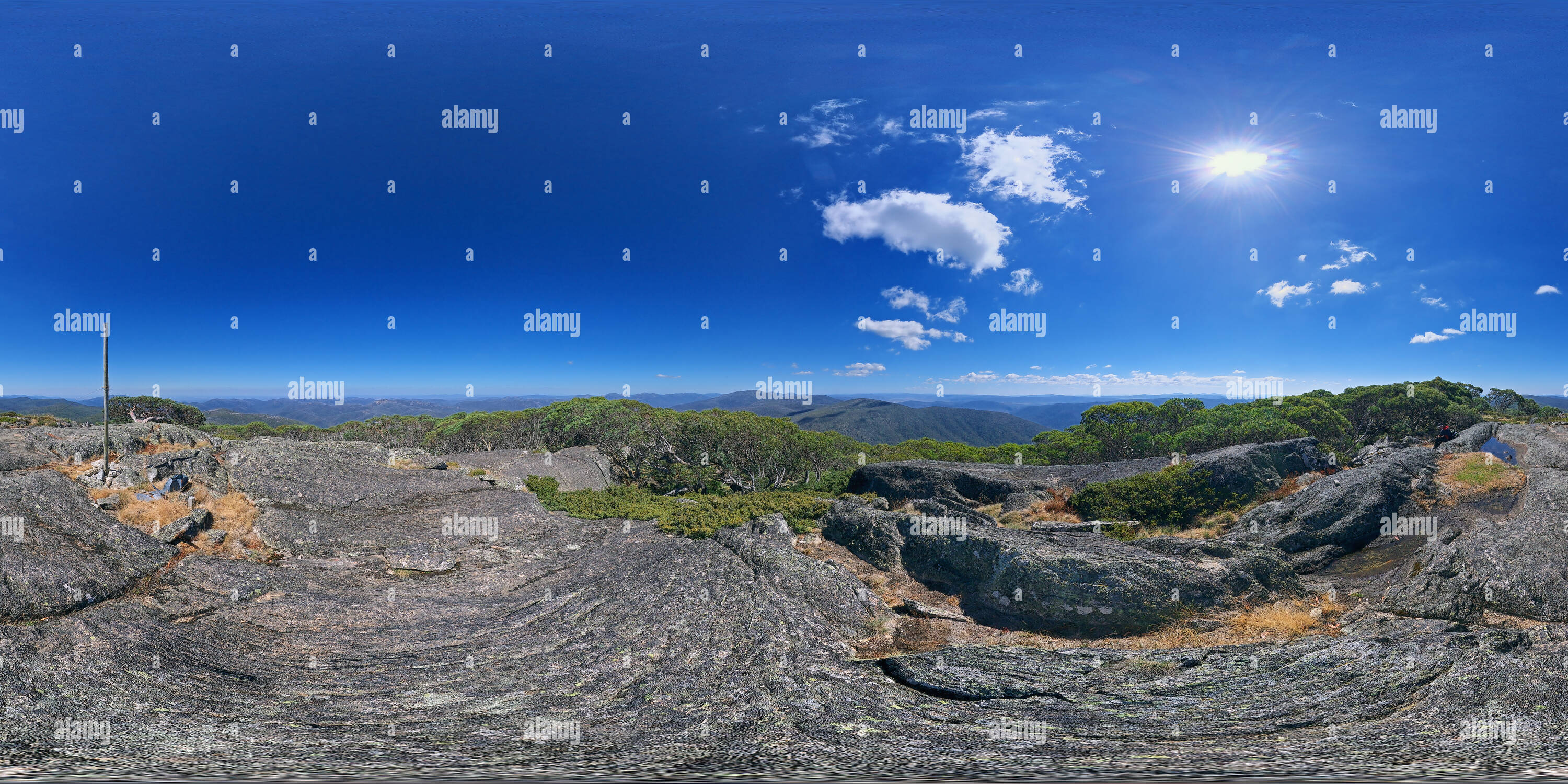 360° view of Namadgi National Park - Mt Gingera Summit 2 - Alamy