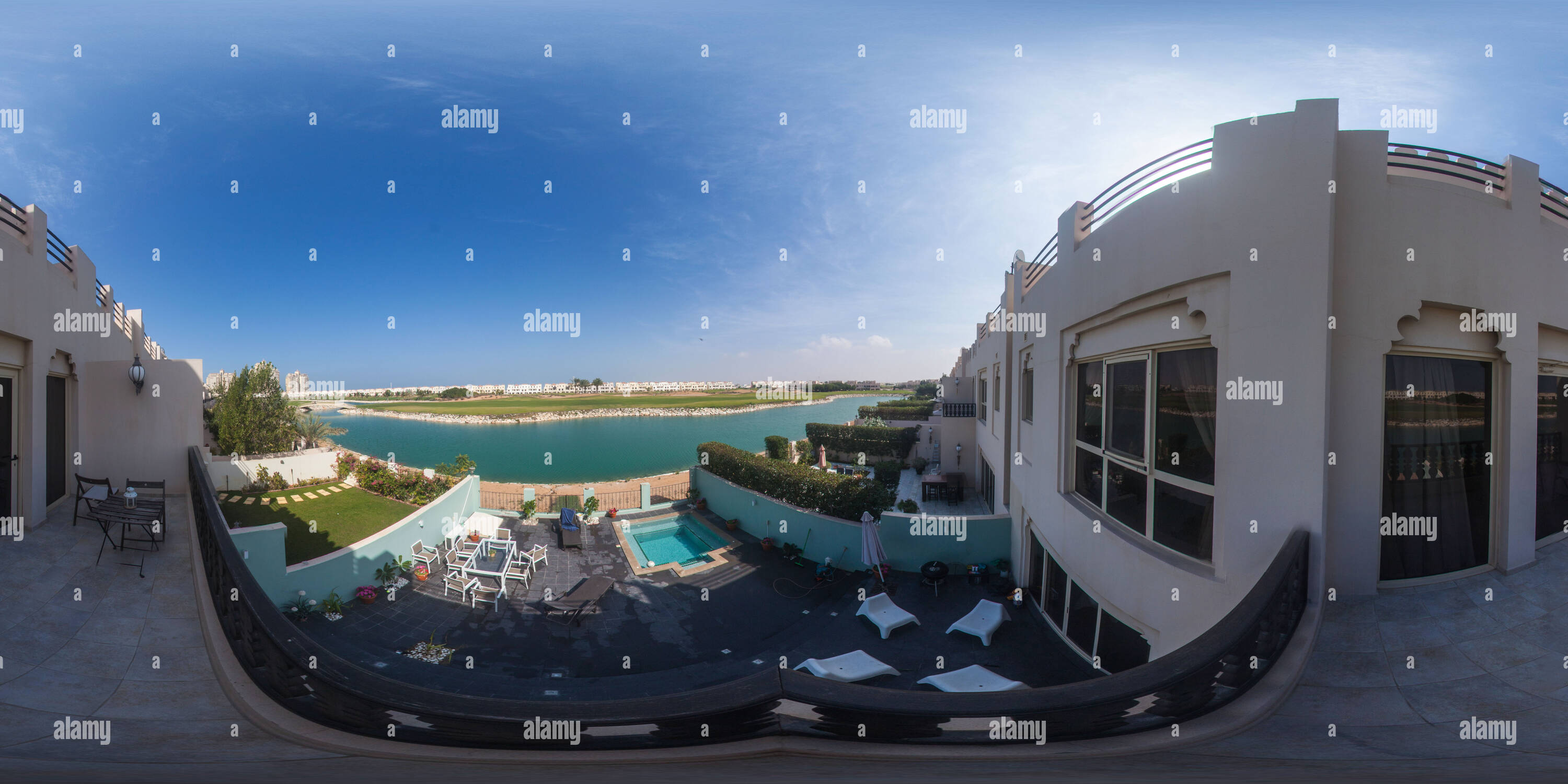 360° view of Villa at Al Hamra, Ras Al Khaimah, UAE - Alamy