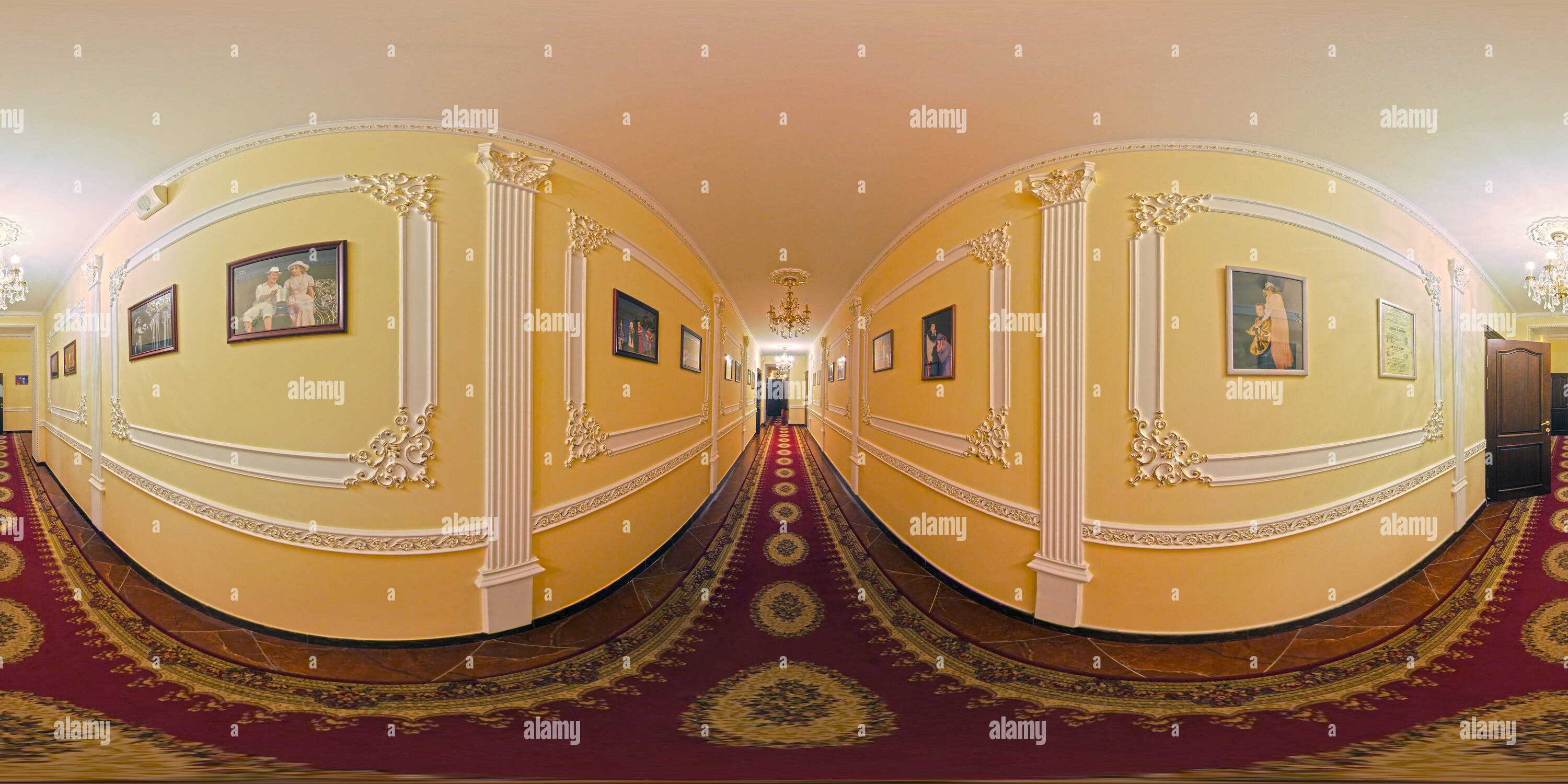 360° view of Corridor of the second floor of the Pavlodar Chekhov ...