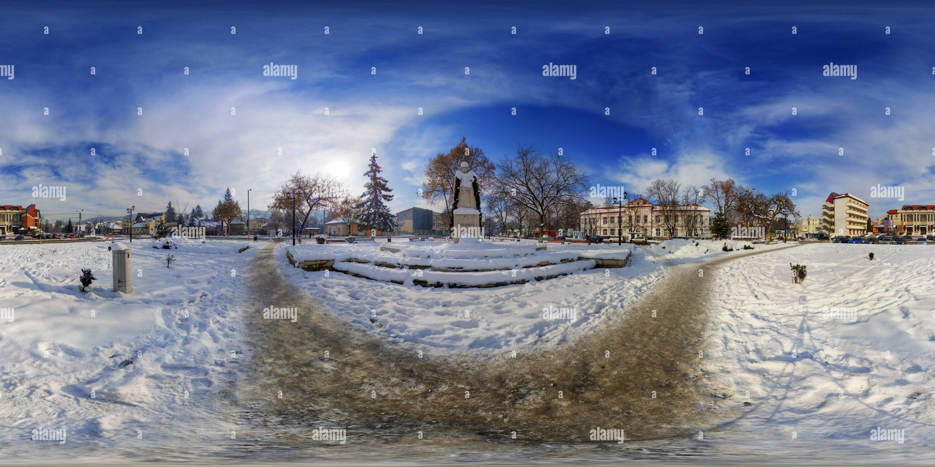 360° view of Mihai Eminescu Park, Târgu Mureș - Alamy