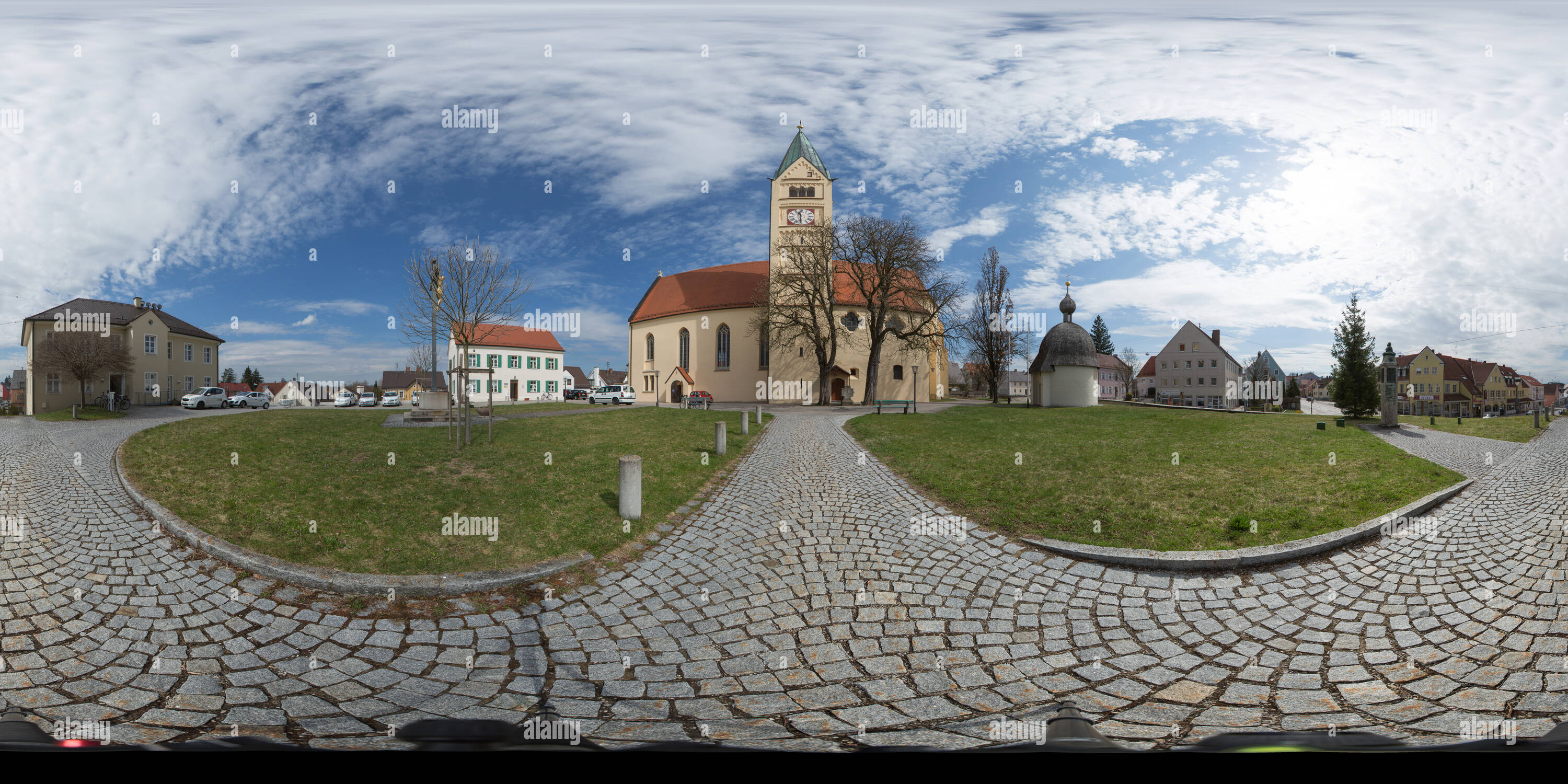 360° view of St. Felizitas Bobingen - Alamy