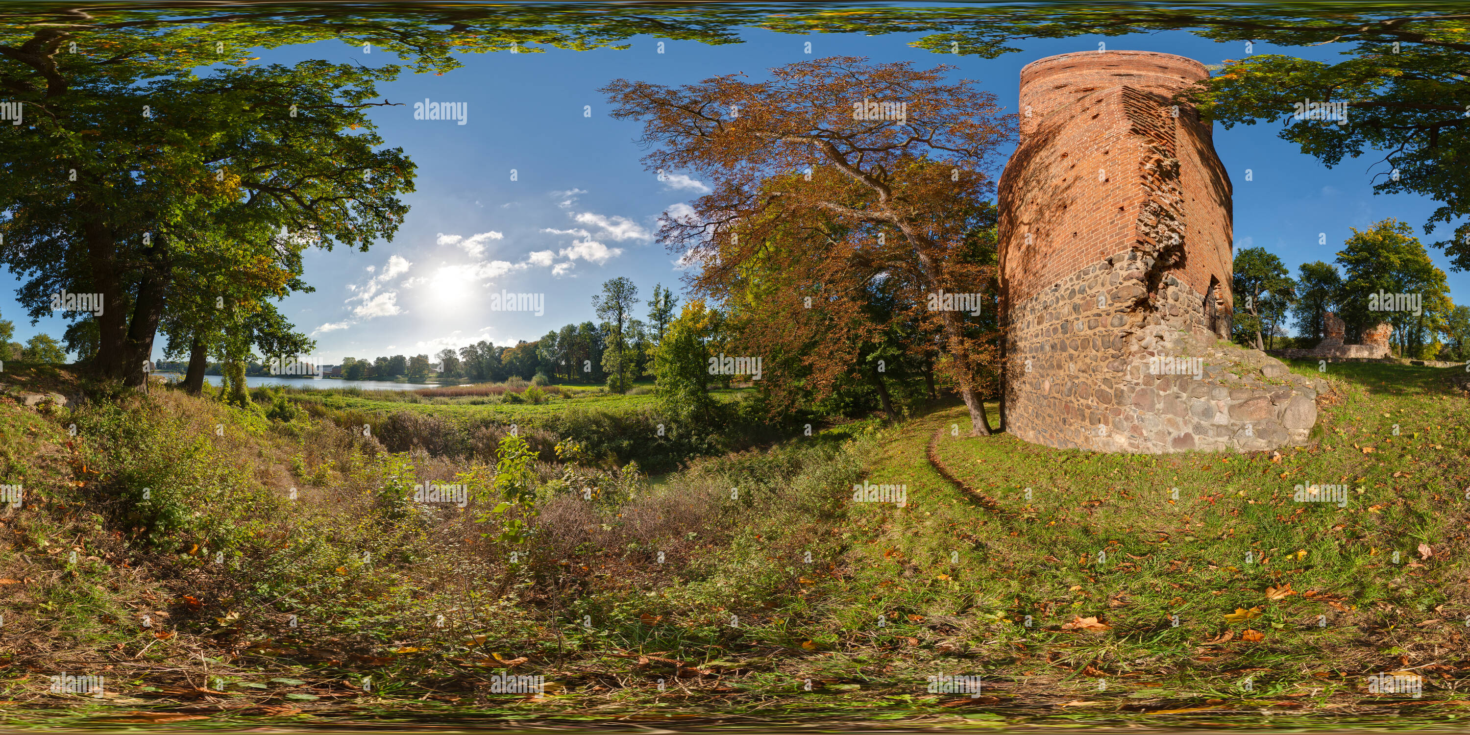 360° view of Wolfshagen, Ruine Blankenburg II - Alamy