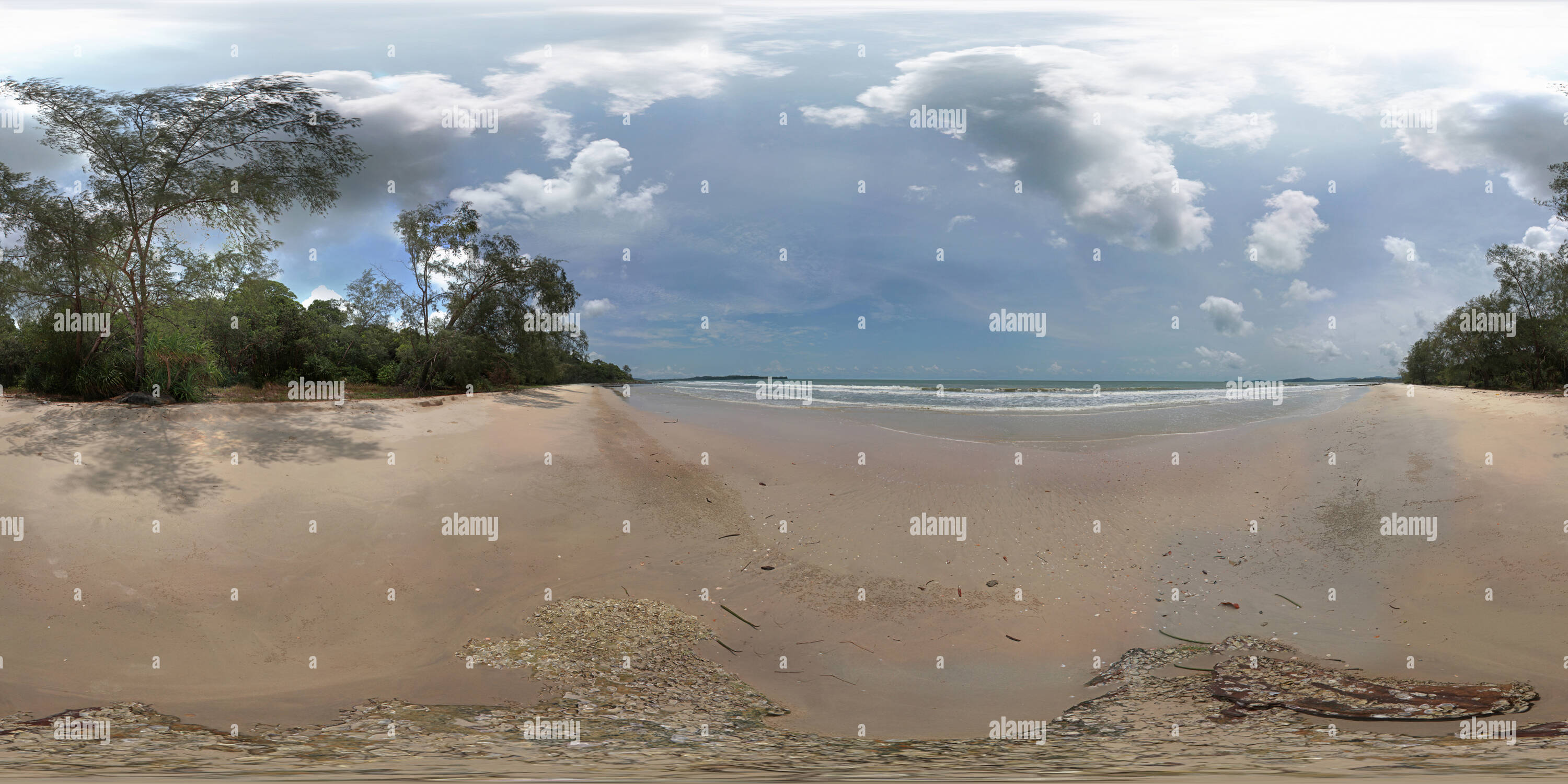 360° view of CAMBODIA - Ream National Park Beach - Alamy