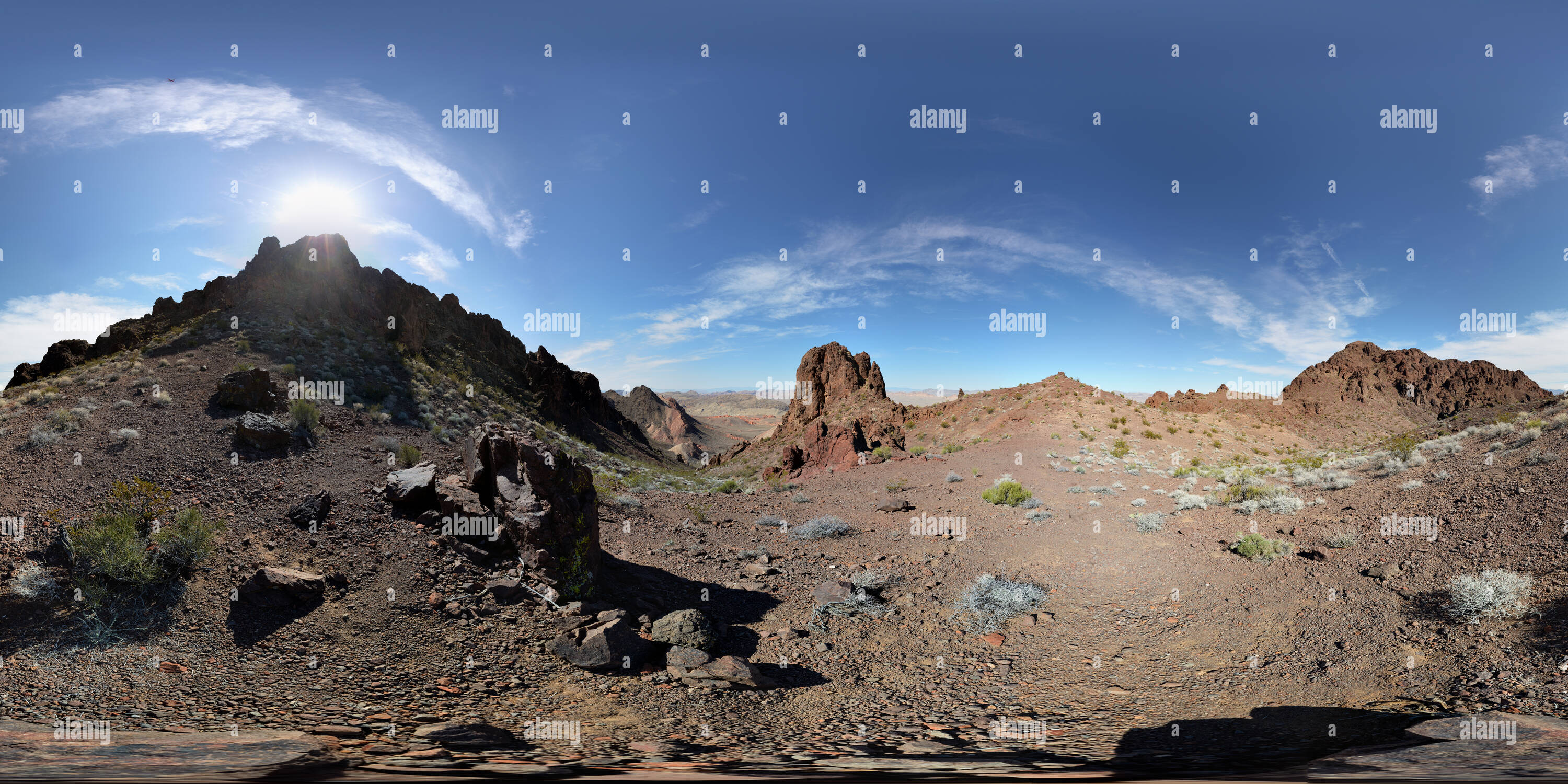 360° view of Redstone Peaks, Lake Mead NRA, Nevada, USA - Alamy