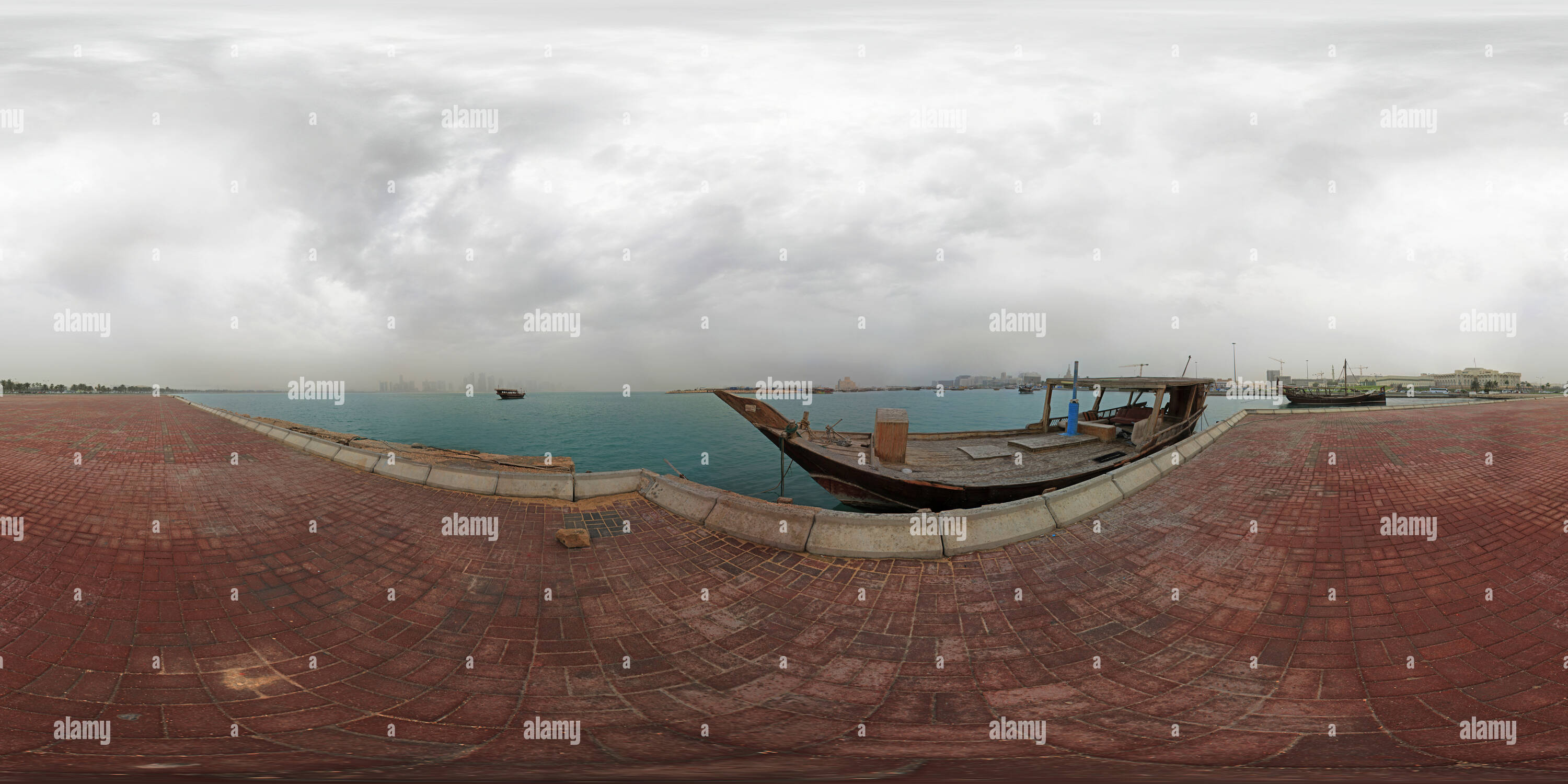 360° view of QATAR - Doha - Dhow Harbor - Alamy