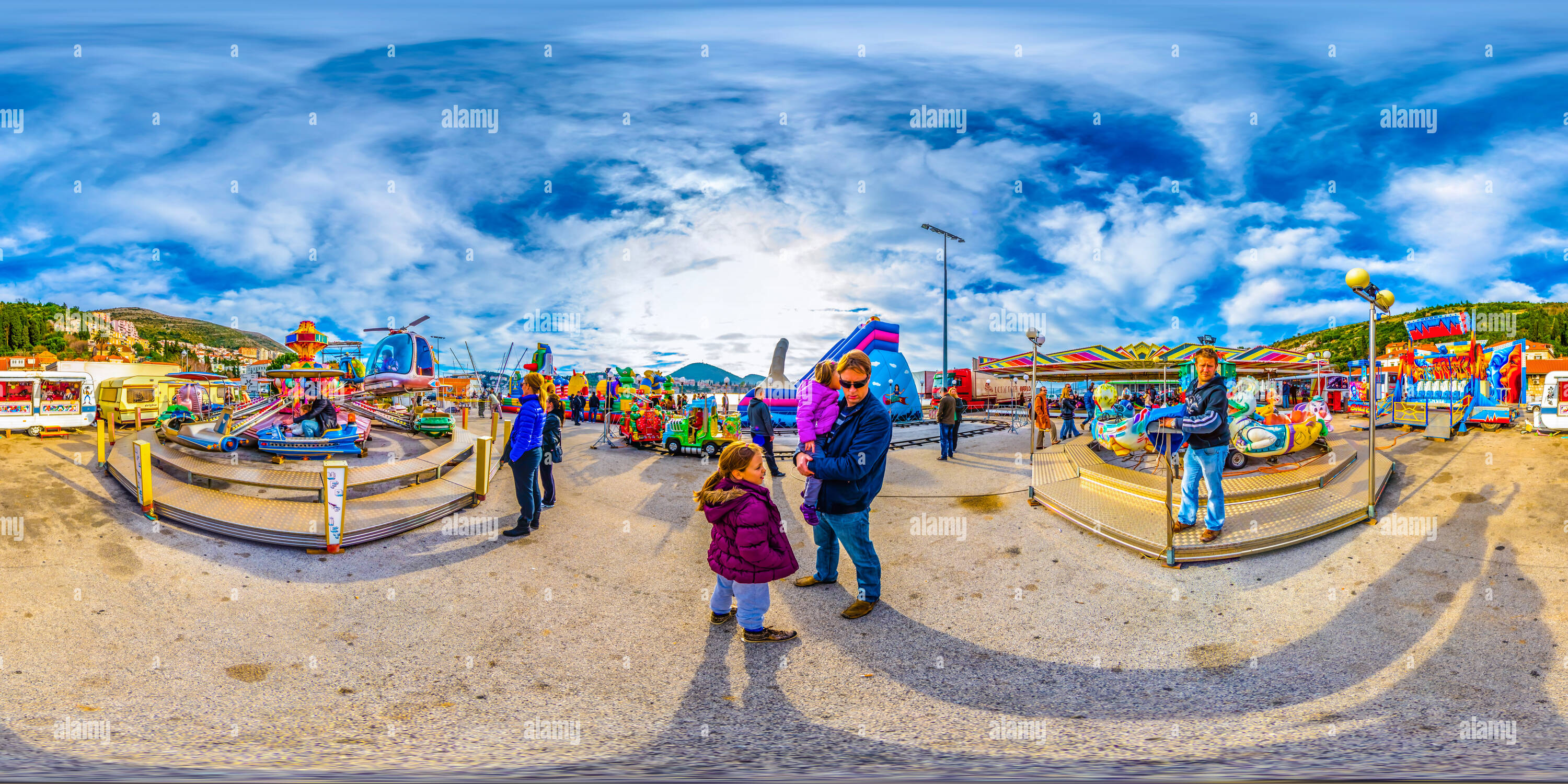 360° view of Amusement park Mario - Alamy