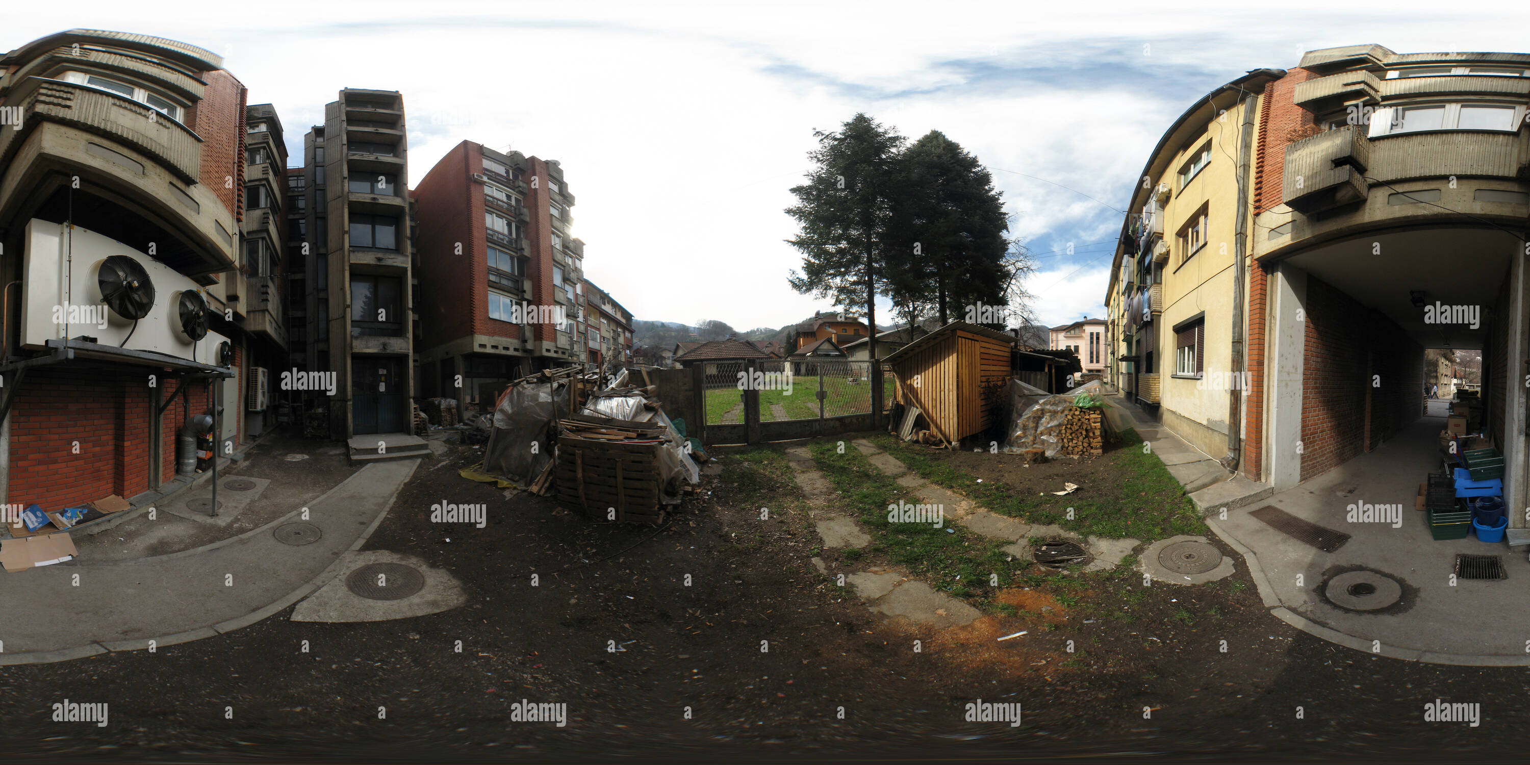 360° view of Ivanjica - Passage behind Ivanjicanka - Alamy