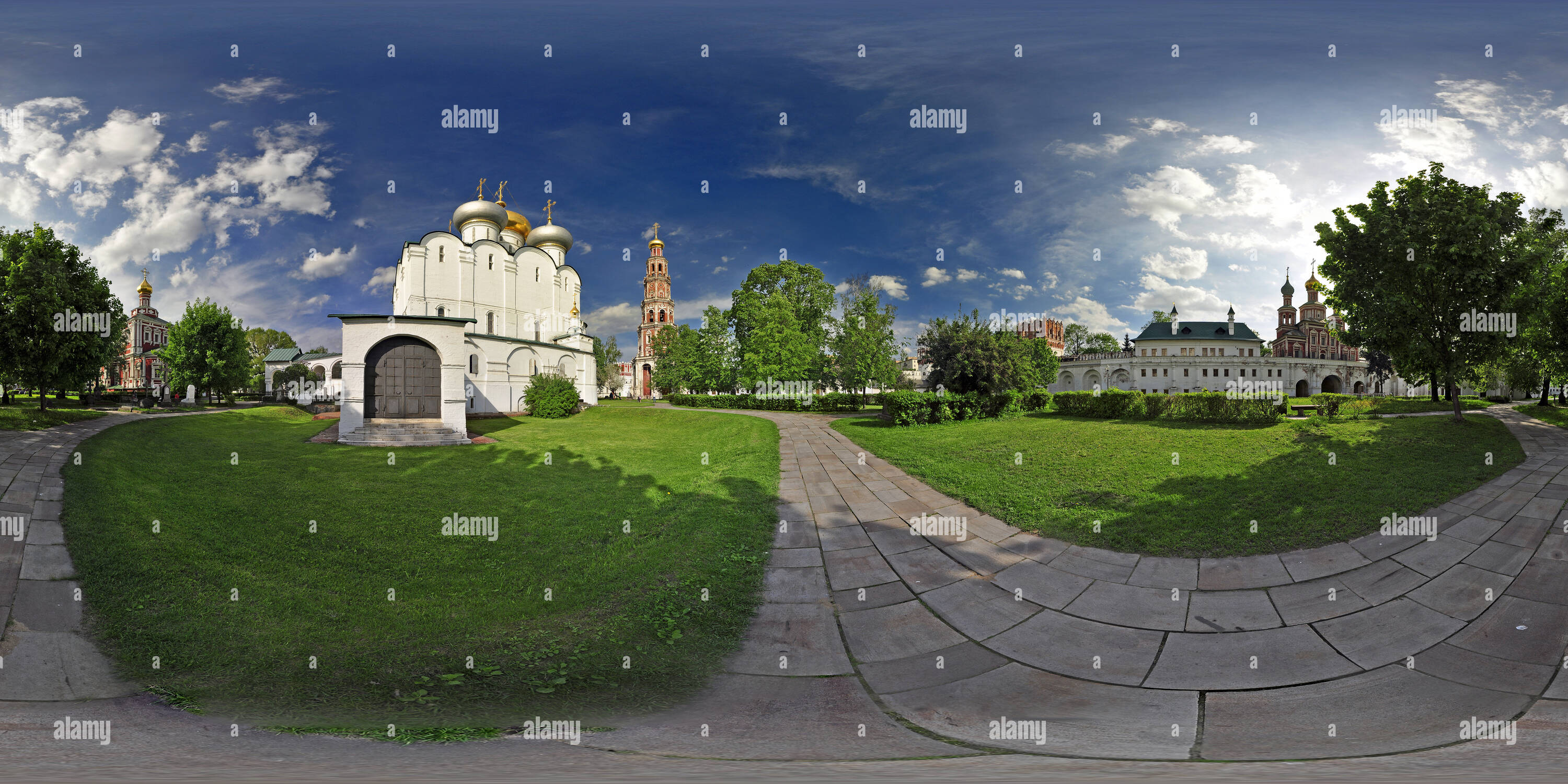 360° view of Novodevichy monastery - Moscow - Alamy