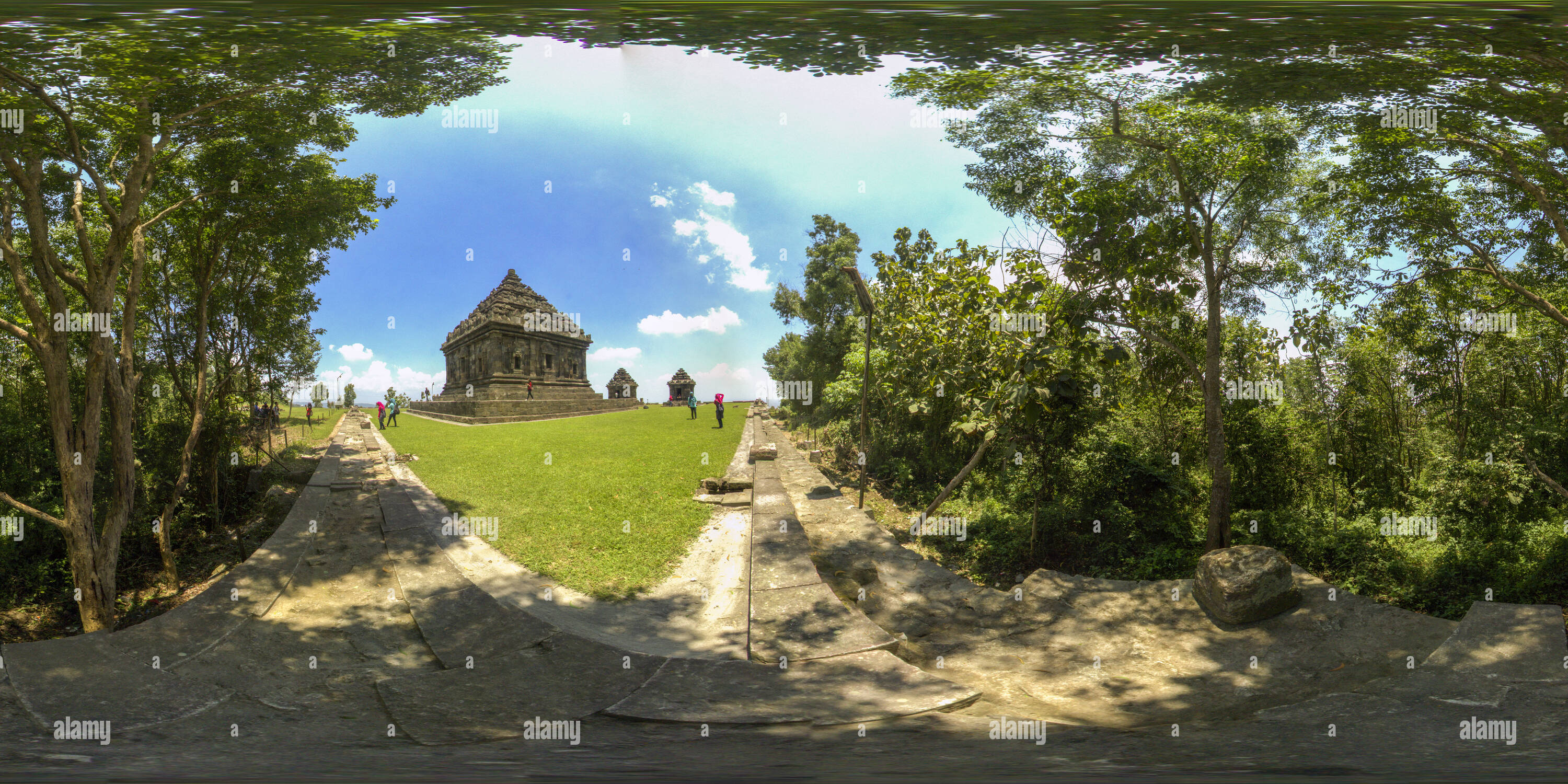 360° view of Ijo Temple - Yogyakarta - Alamy