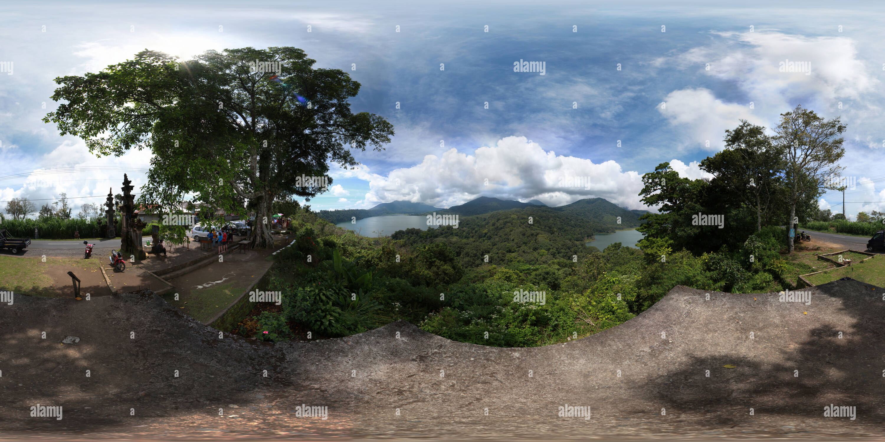 360° view of INDONESIA - Bali - View To The Twin Lakes - Alamy
