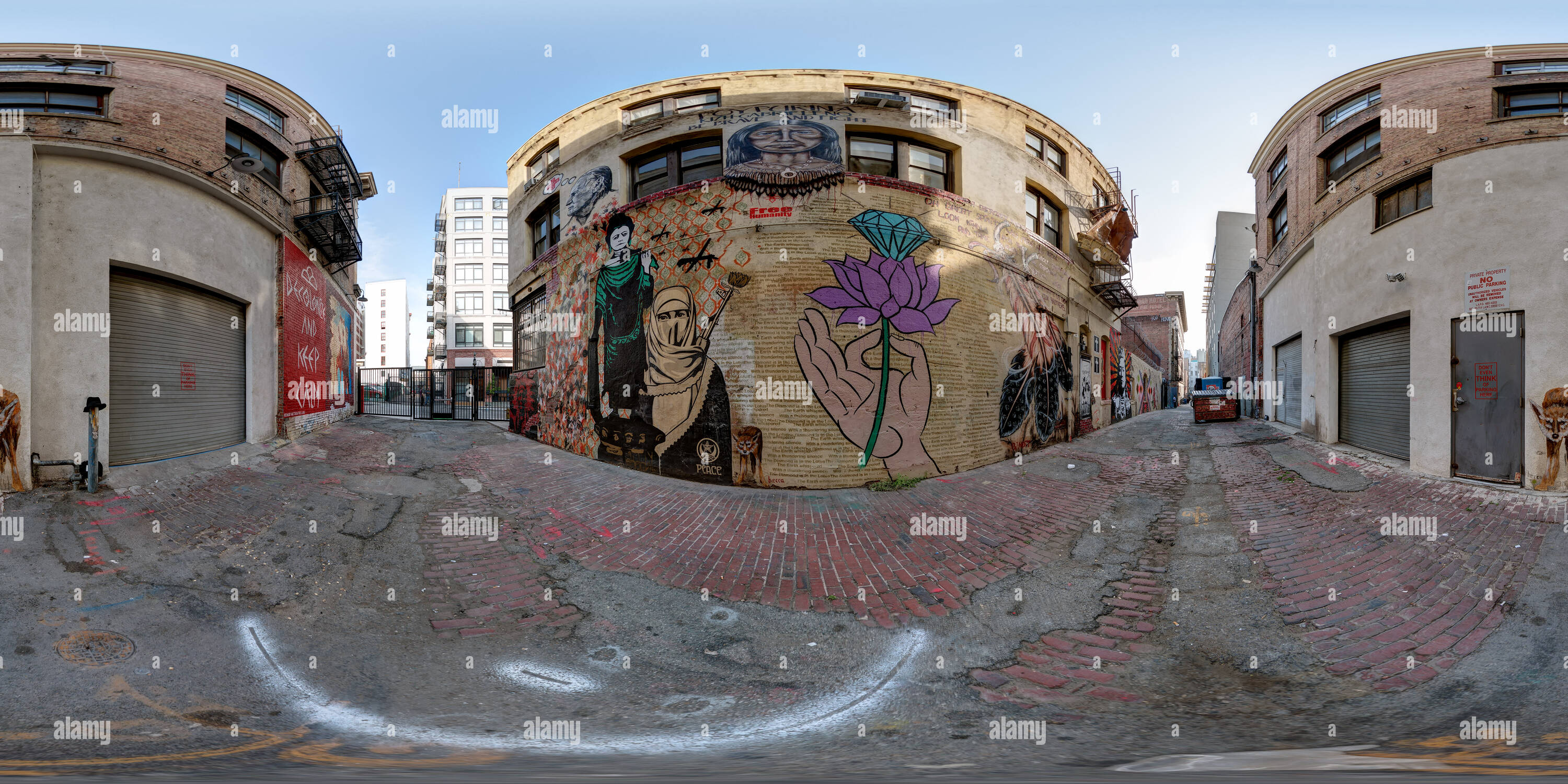 360° view of Indian Alley - Downtown Los Angeles - Alamy