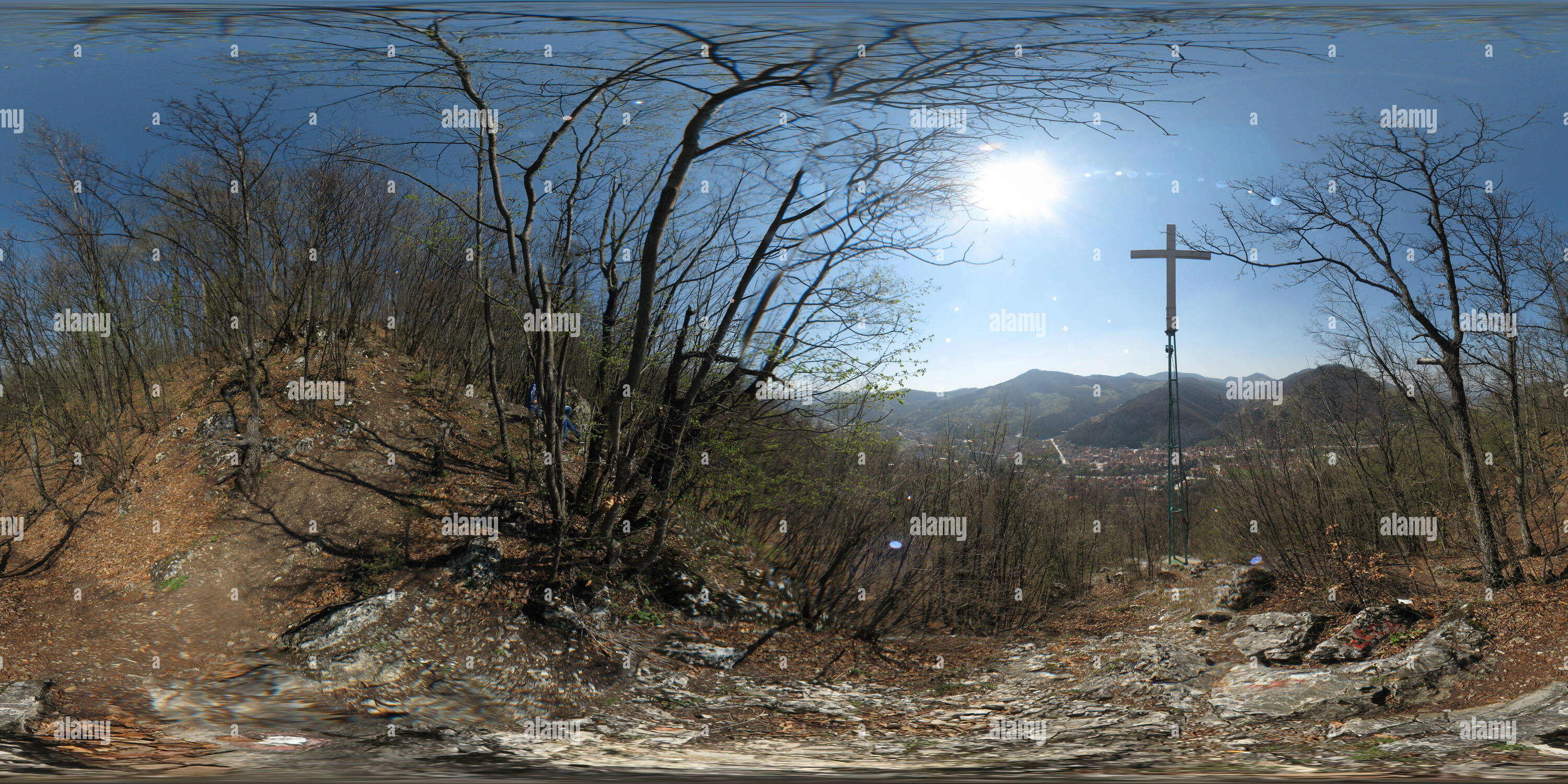 360° view of Ivanjica - Cross above Vidin Krs - Alamy