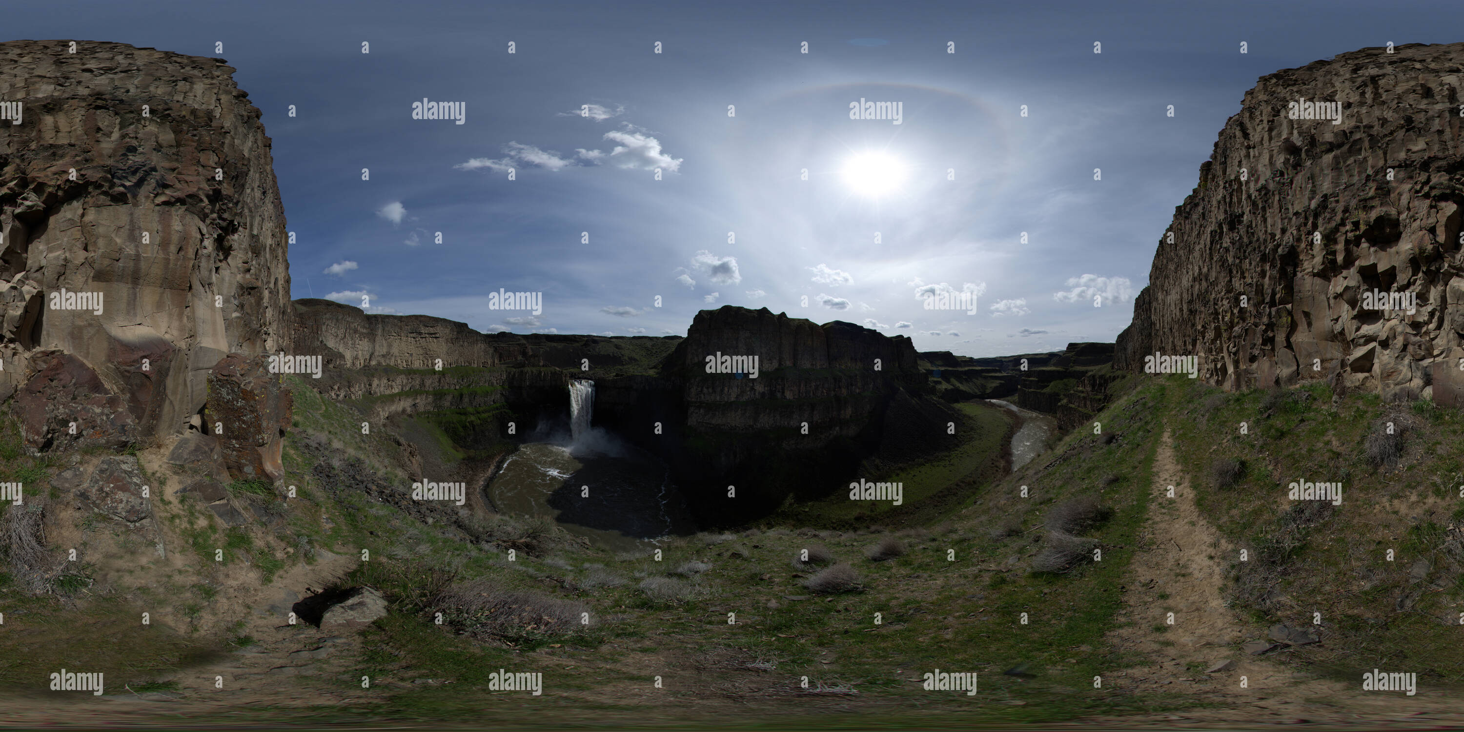360° view of Palouse Falls - Palouse Falls State Park, Washington State ...