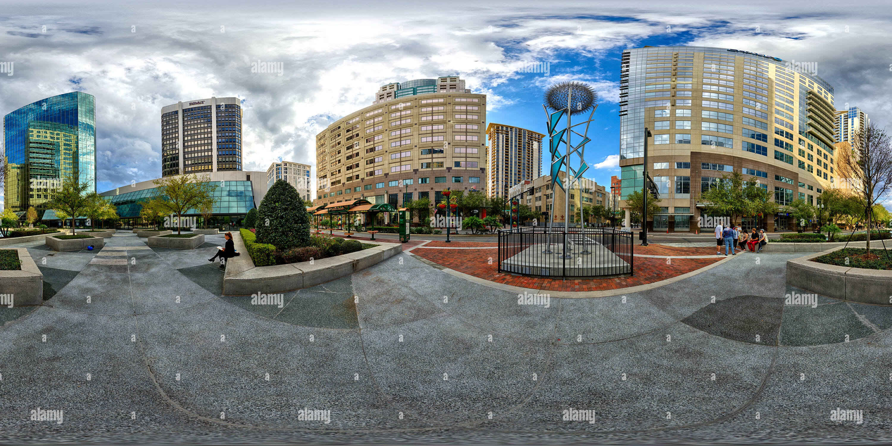 360° view of Office Building Plaza USA - Alamy