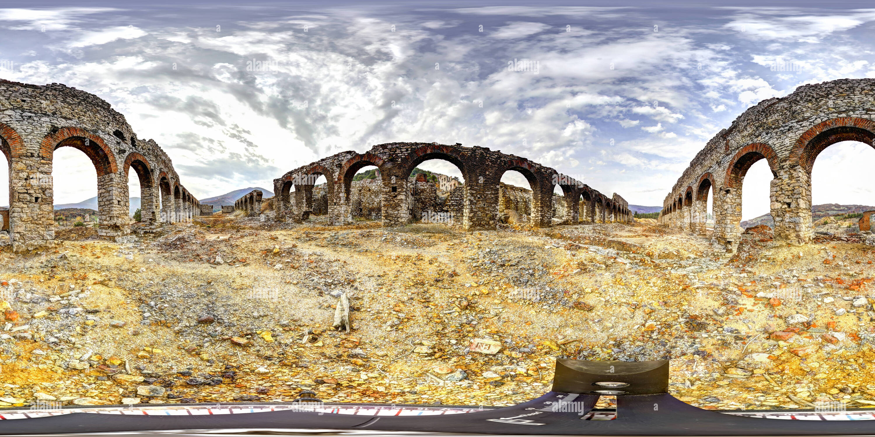 360° view of Old French ore processing plant Balya center - Alamy