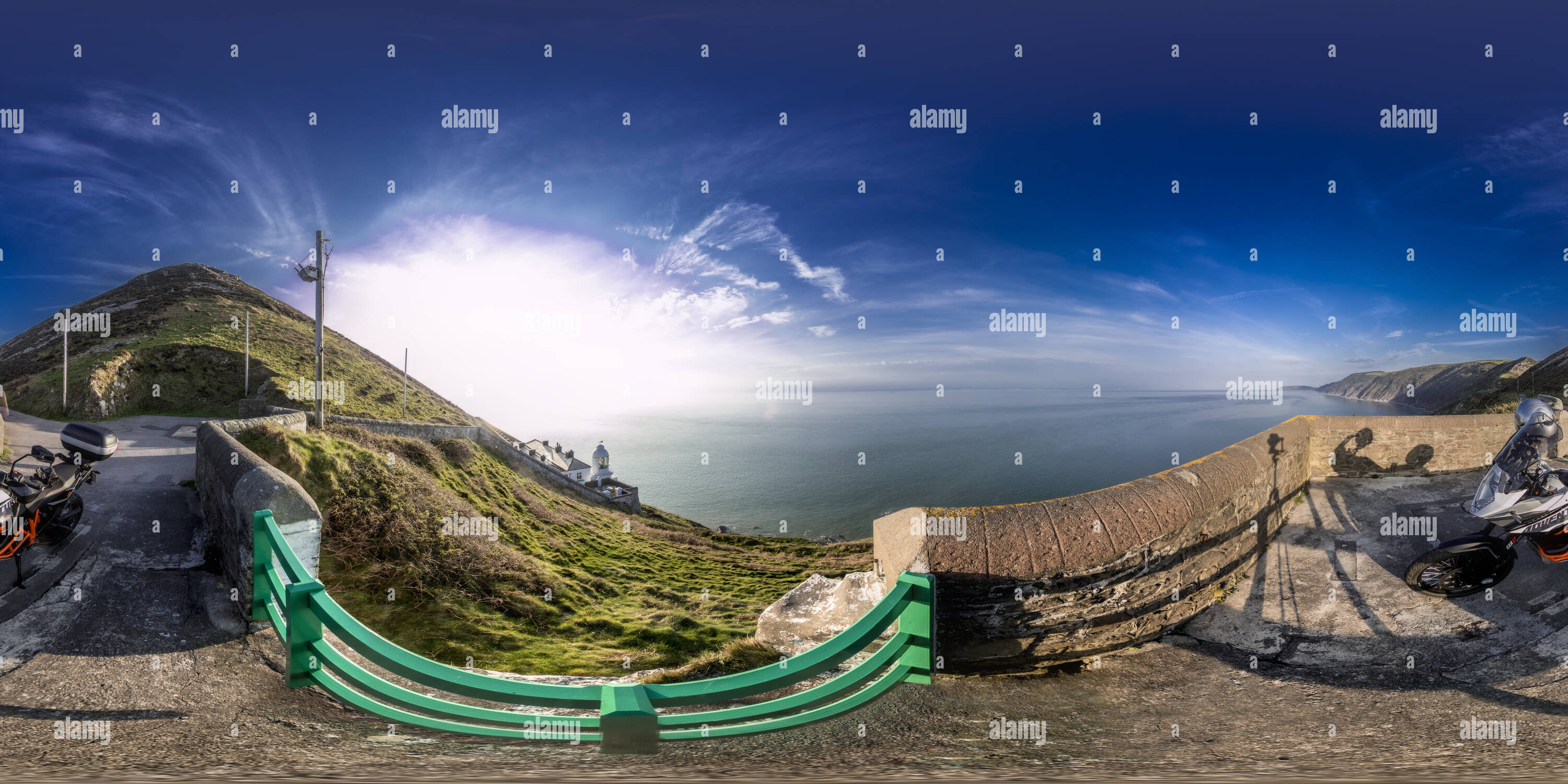 360° view of Foreland Point Lighthouse - Alamy