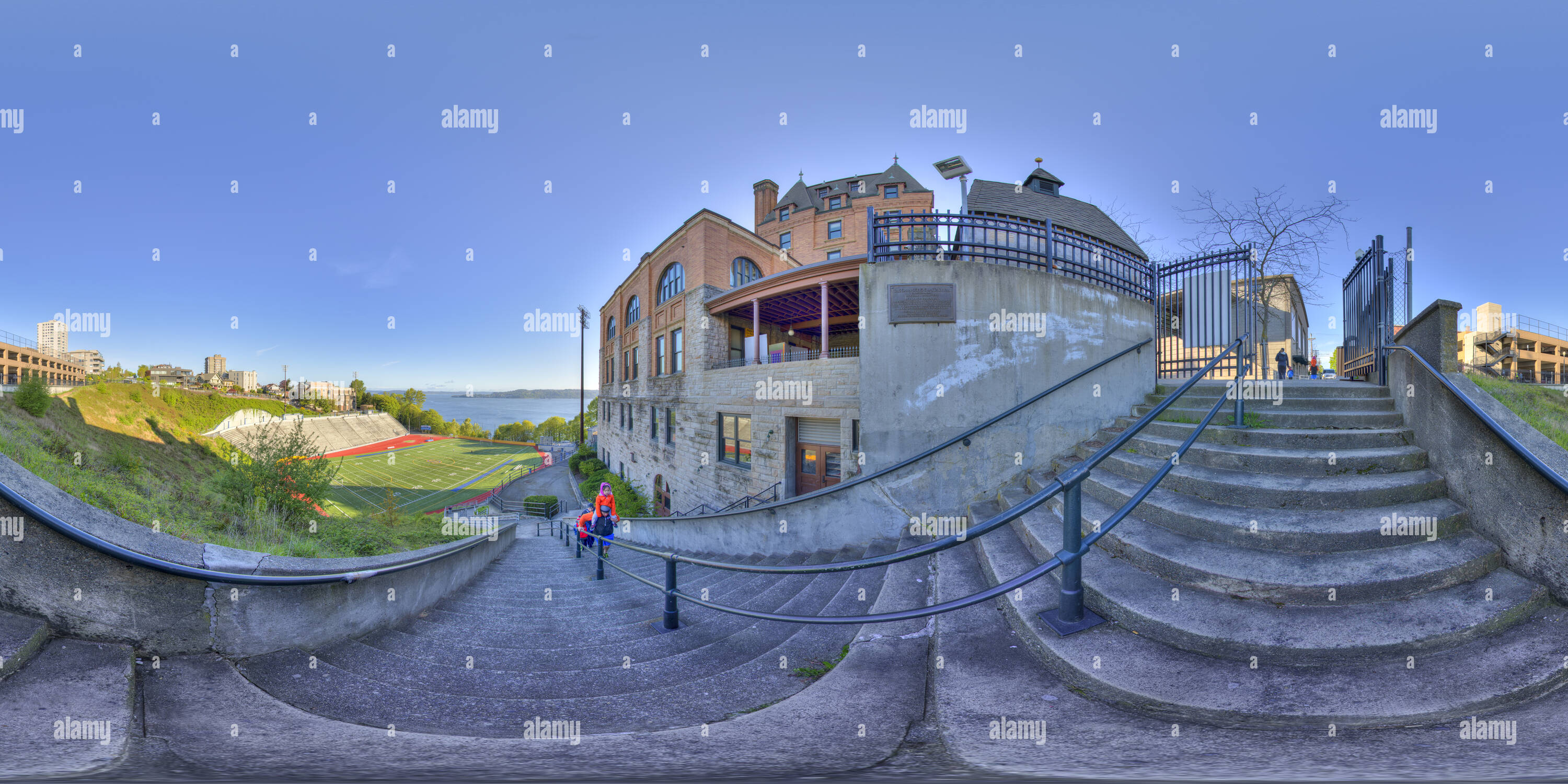 360° view of Stadium Stairs, Stadium High School, Tacoma, WA - Alamy