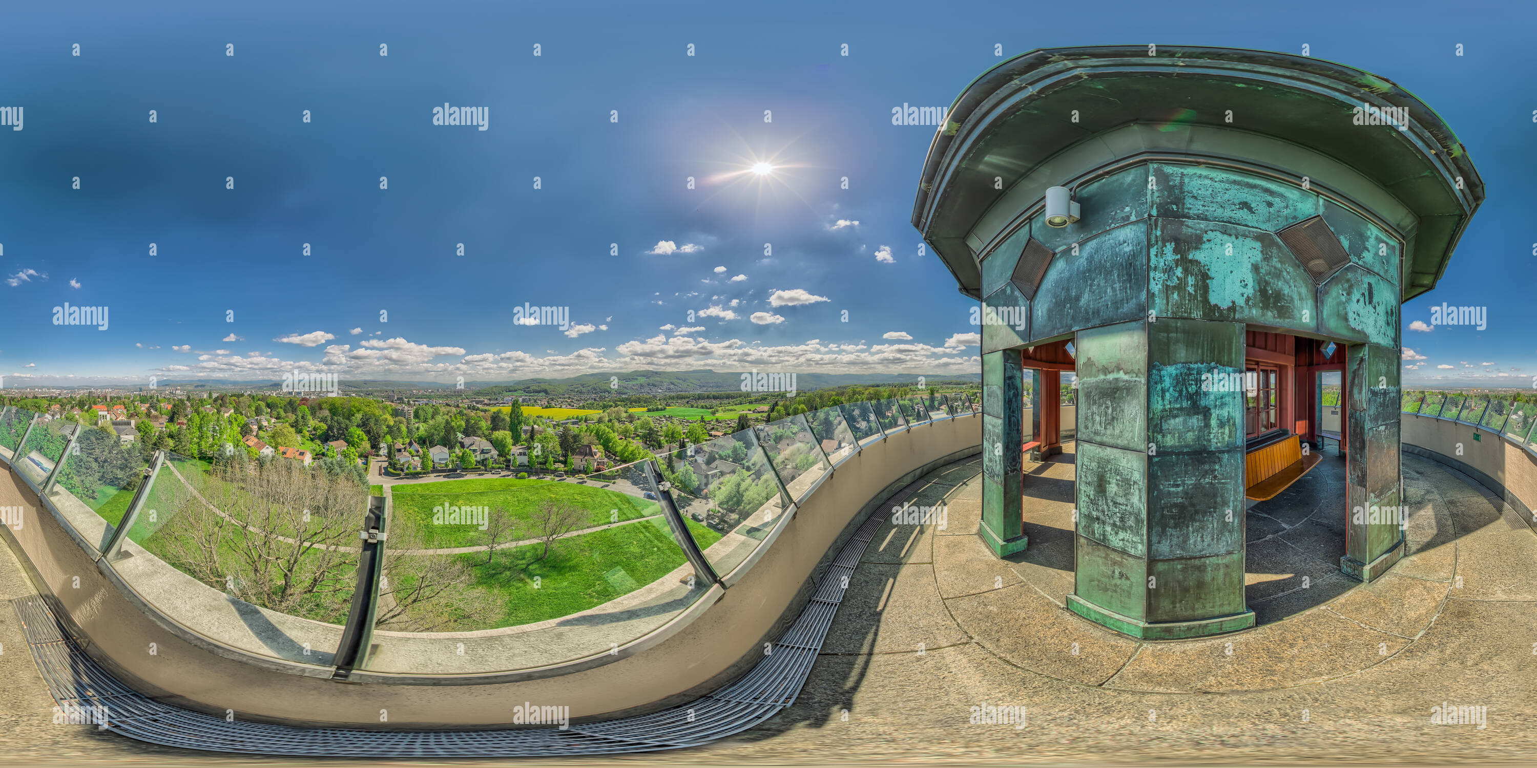 360° view of Wasserturm Bruderholz Top - Alamy