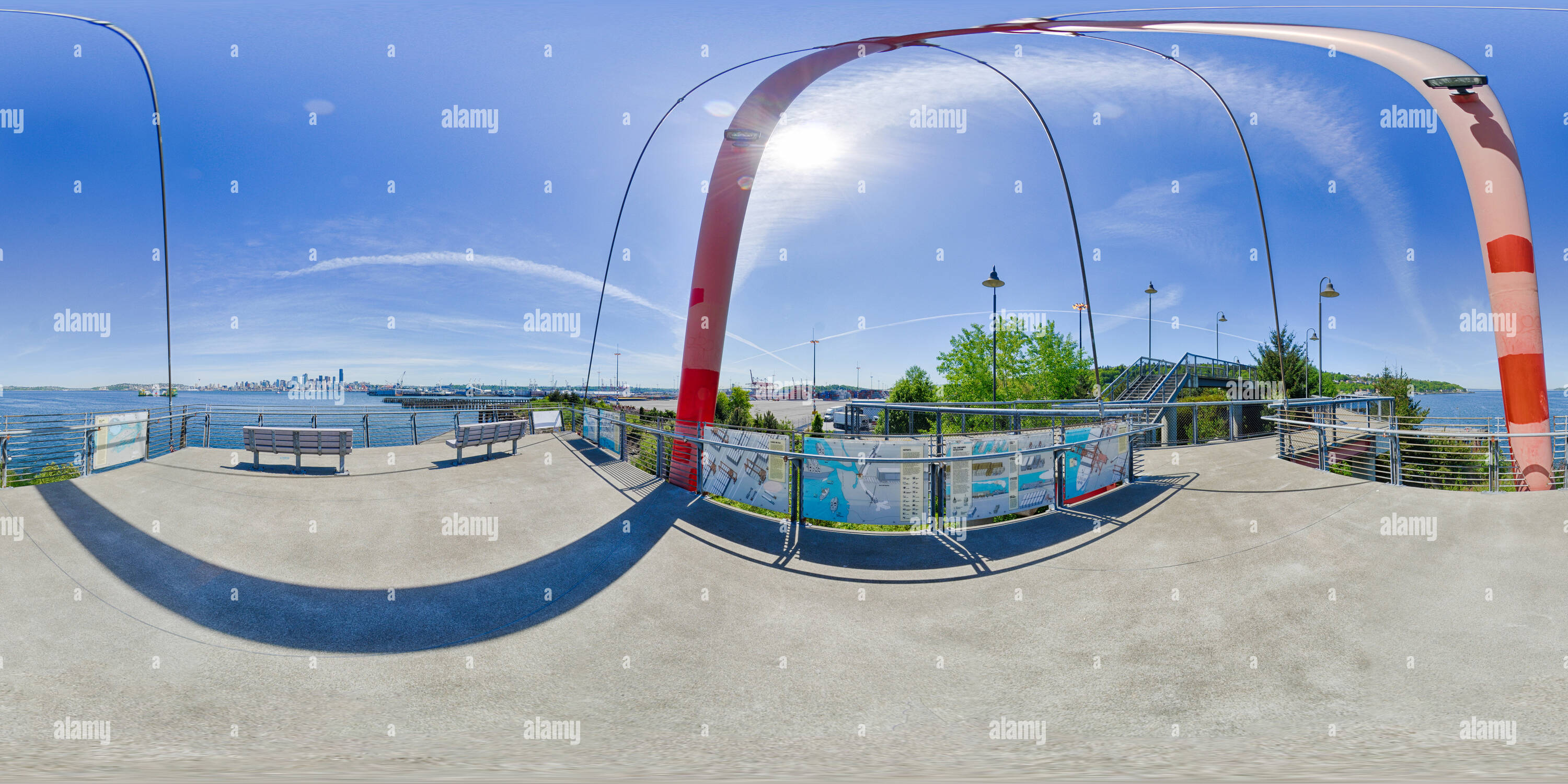 360° view of Jack Block Park Observation Platform - Alamy