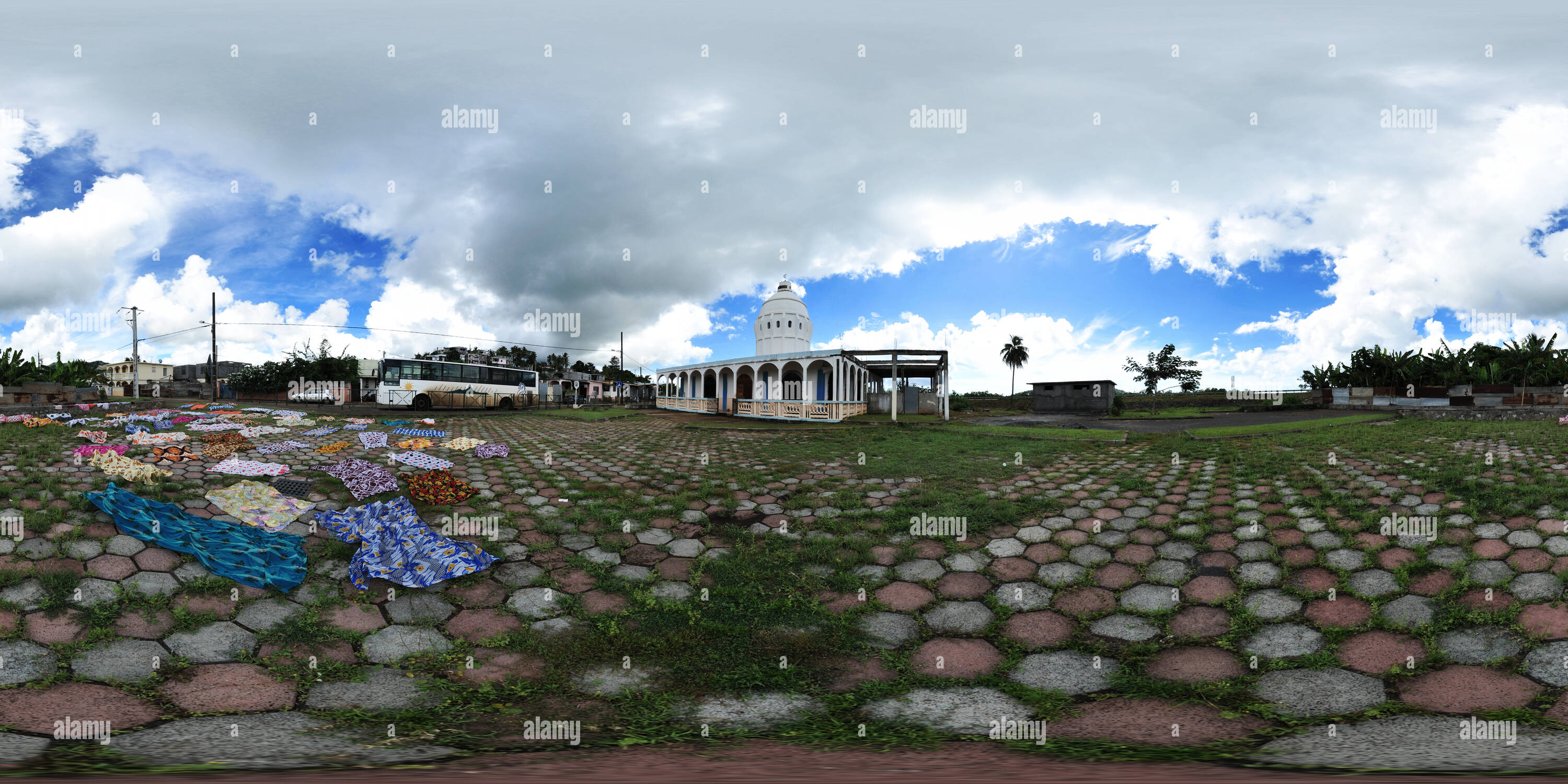 360° view of Mosque of Passamainty - Mayotte - Alamy