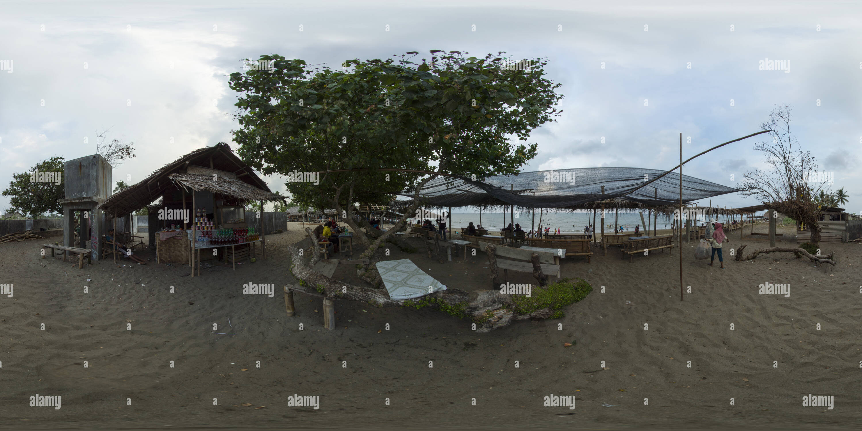 360° view of Ujong Blang Beach, Bireuen - Alamy