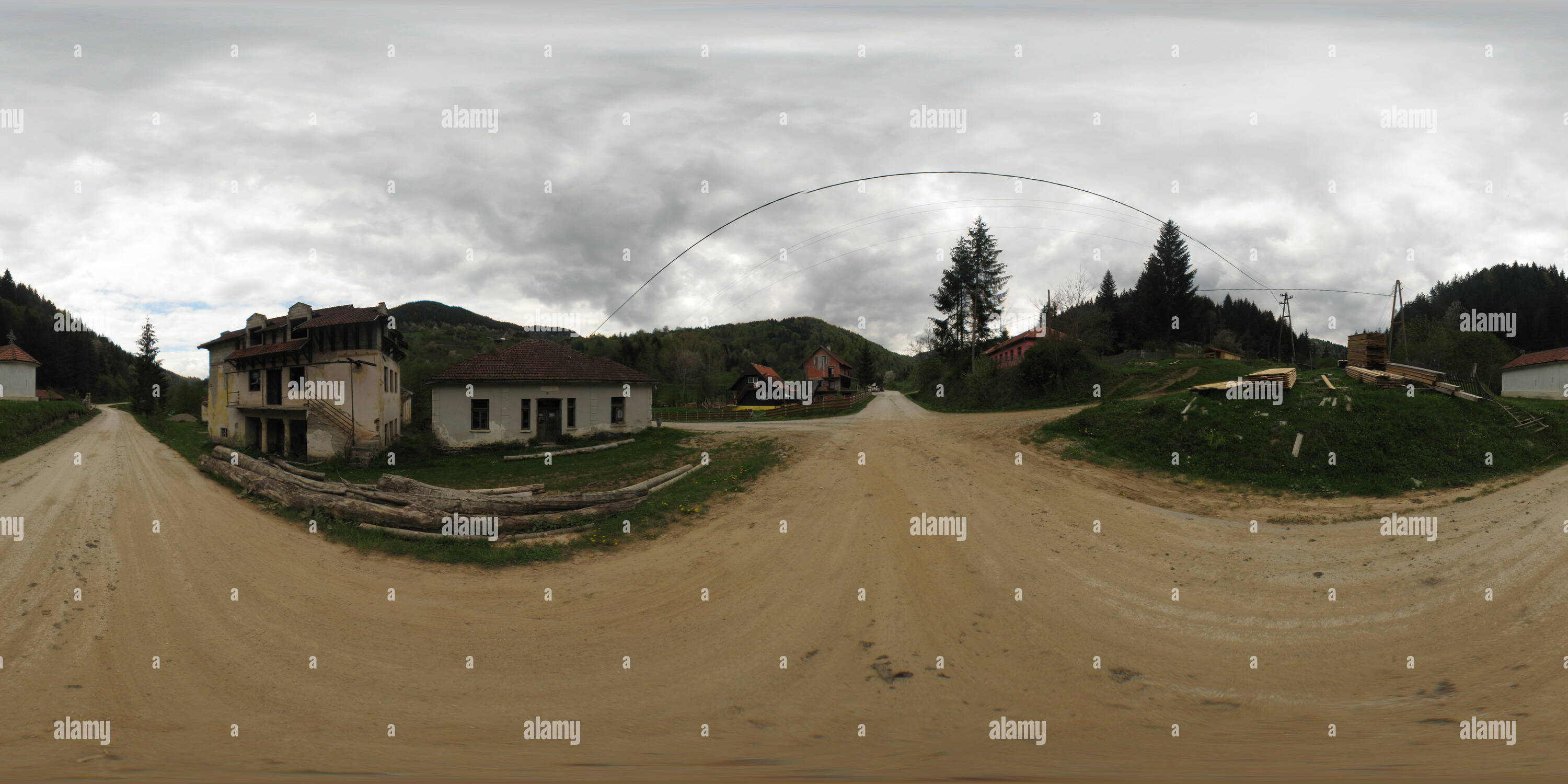 360° view of Ivanjica - The Village of Ostatija - Alamy