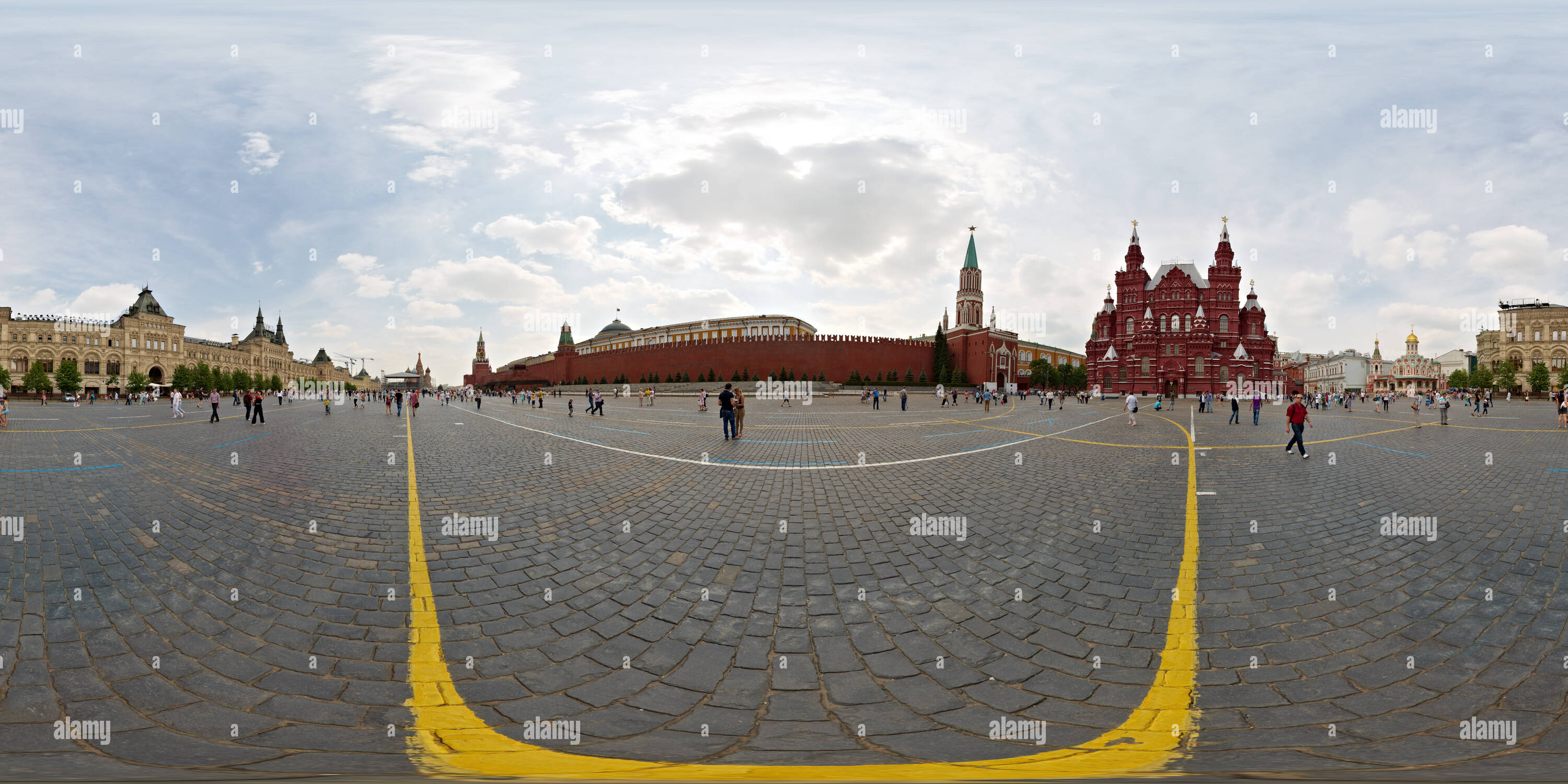360° view of Moscow. The Red Square - Alamy