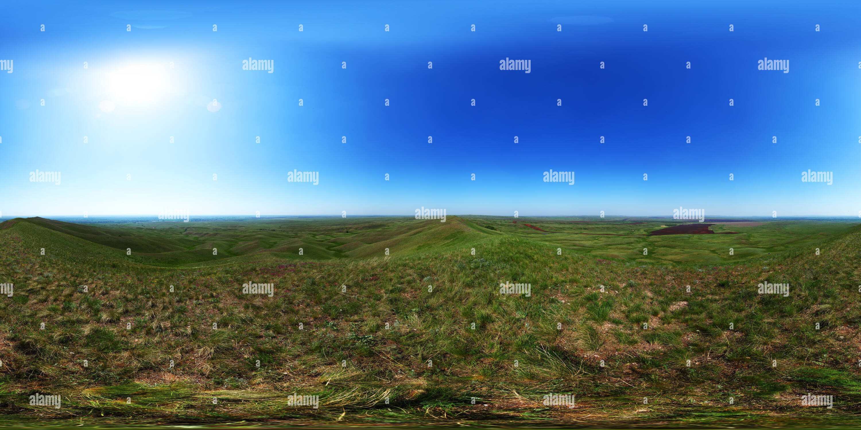 360° view of Giryal Mountain Range 1 - Alamy