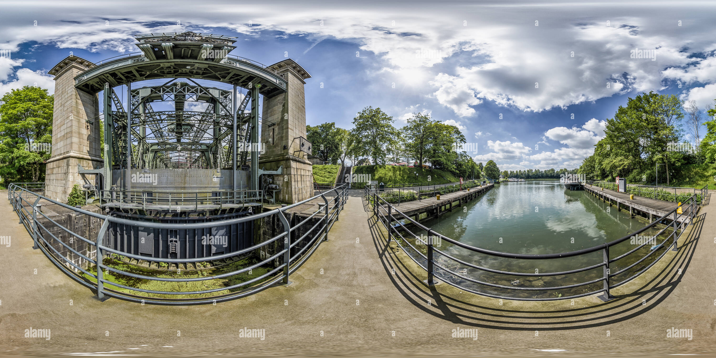 360° view of Ship Elevator Henrichenburg - Alamy