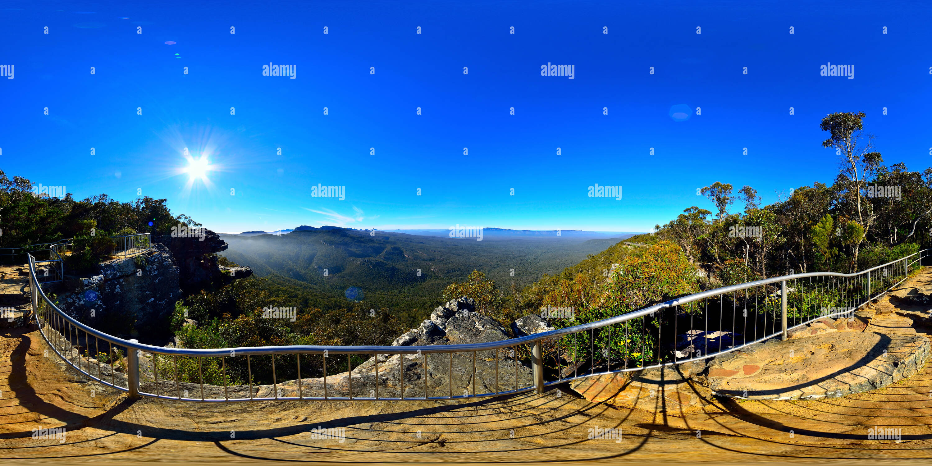 360° view of The Balconies - Reed Lookout in the Grampians - Alamy