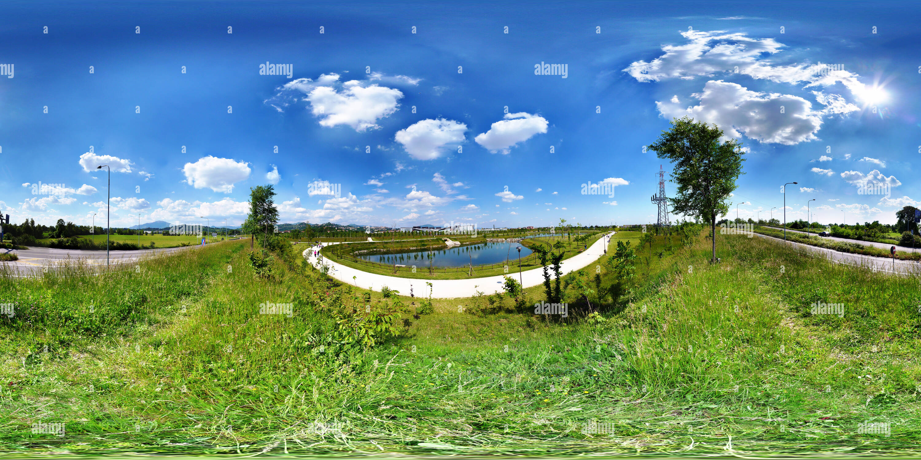 360° view of Parco Della Trucca - Alamy
