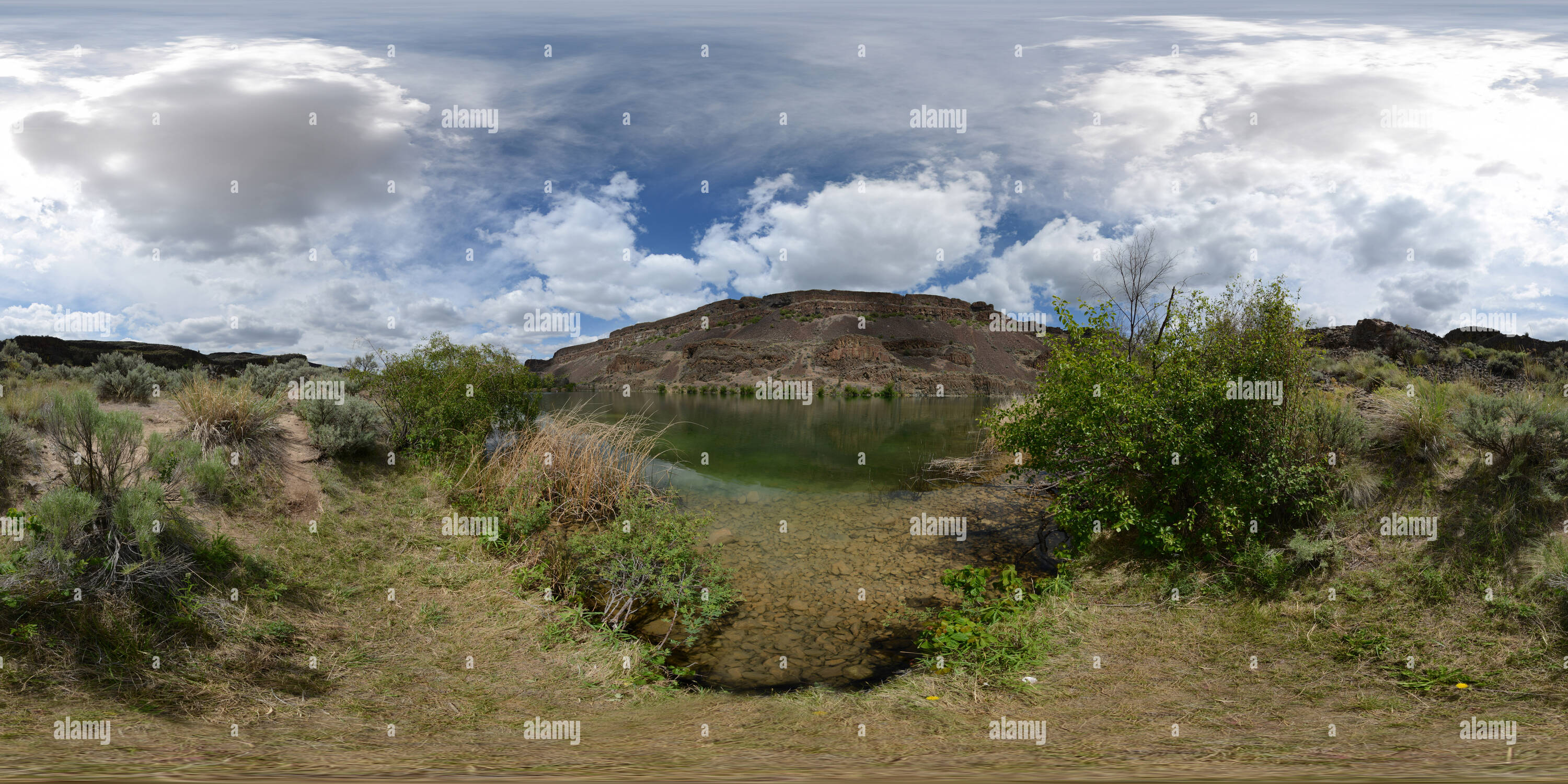 360° view of Deep Lake, Sun Lakes-Dry Falls State Park, Washington ...