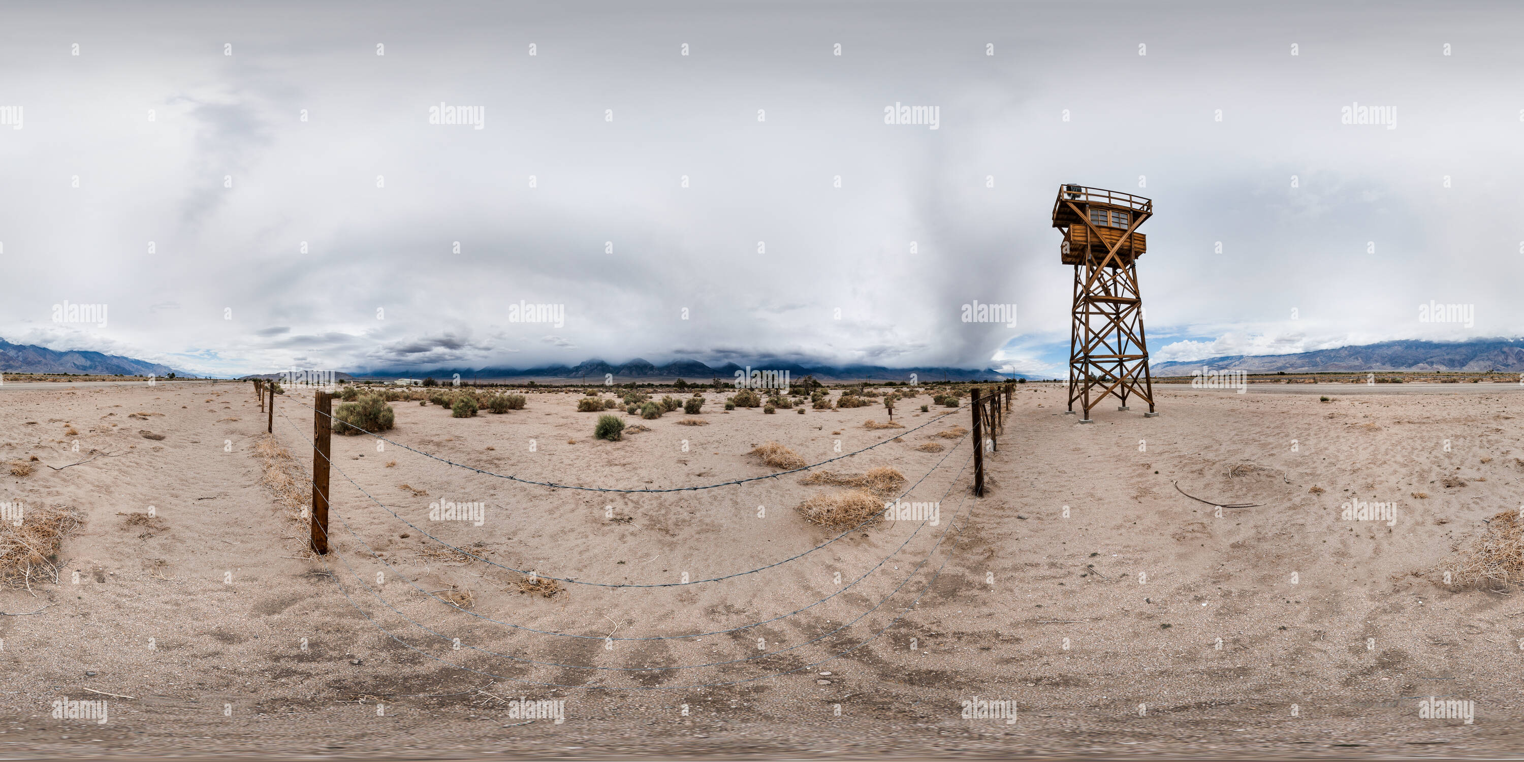 360° view of Manzanar Guard Tower - Alamy