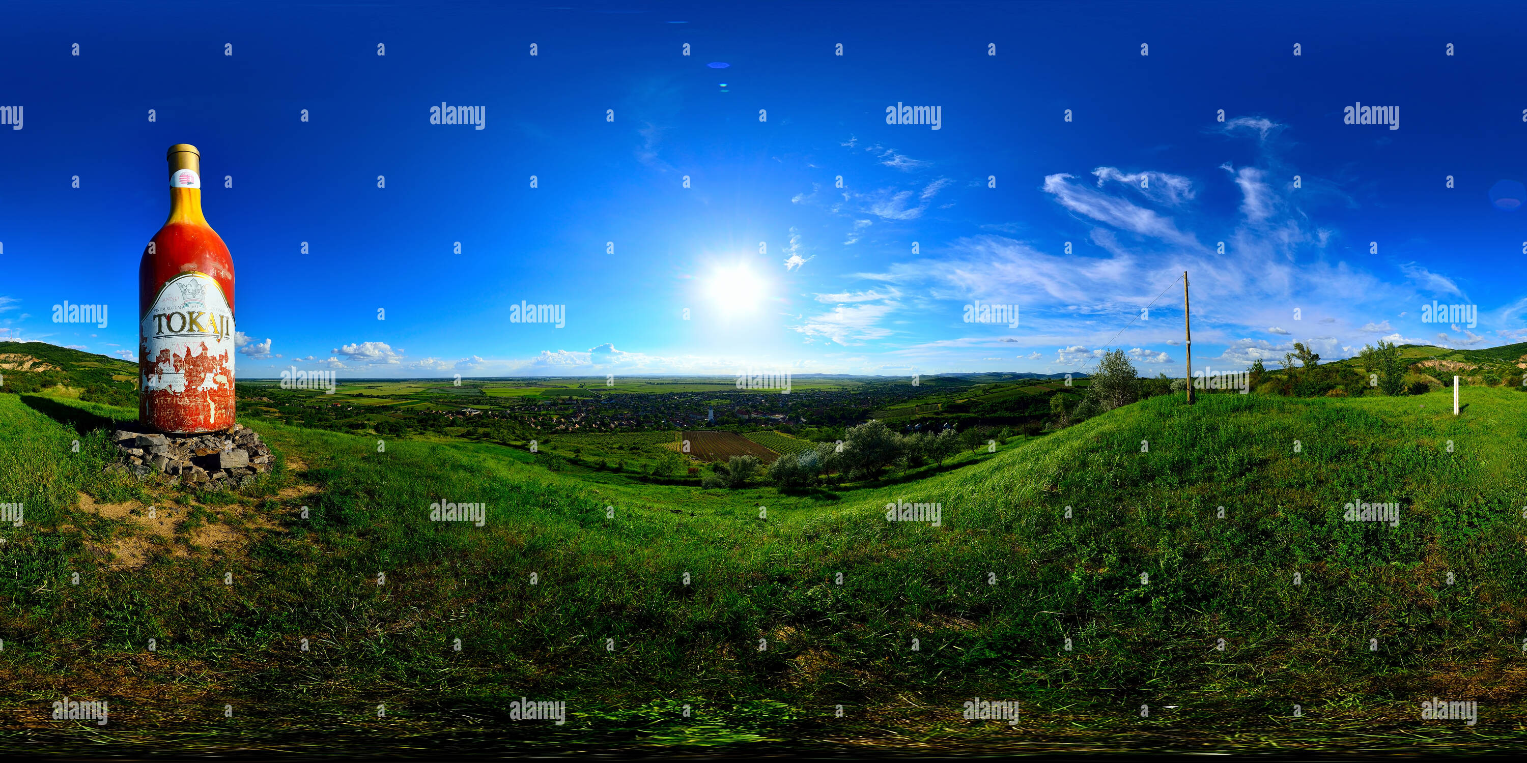 360° view of Overlooking Tarcal, near Tokaj, Hungary - Alamy