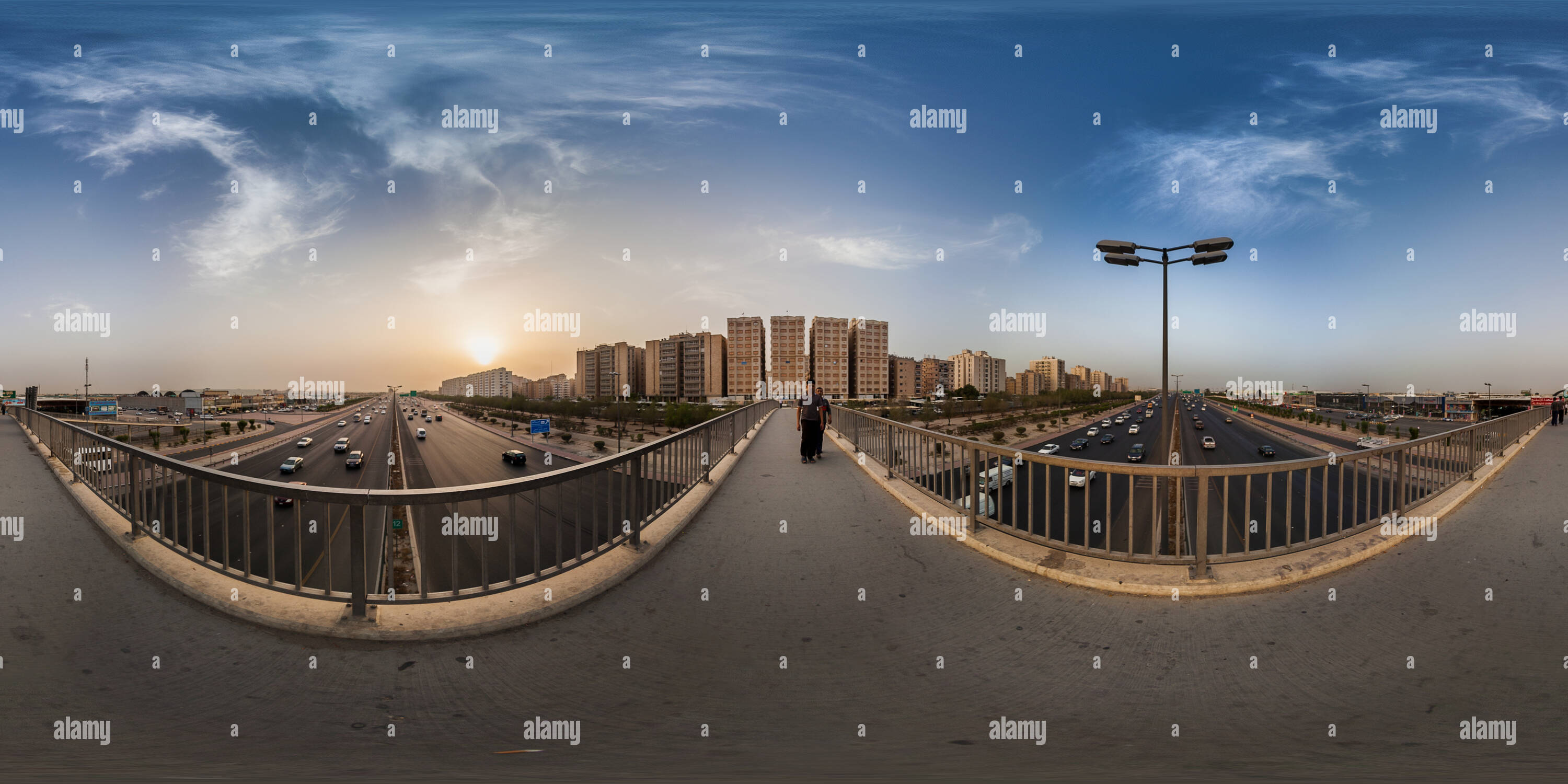 360° view of Al Dajeej foot bridge - Alamy