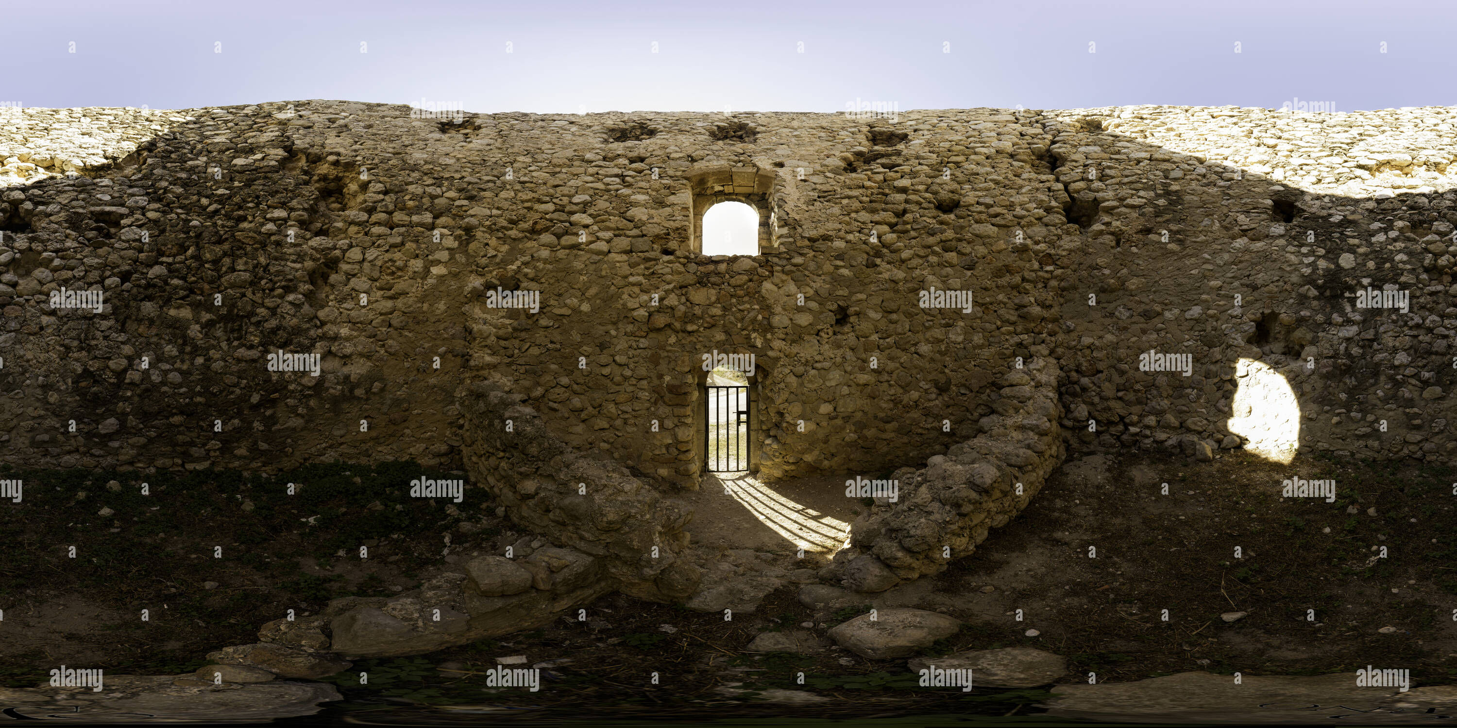360° view of Inside Torre Guaita, Jaraco (Valencia - Alamy