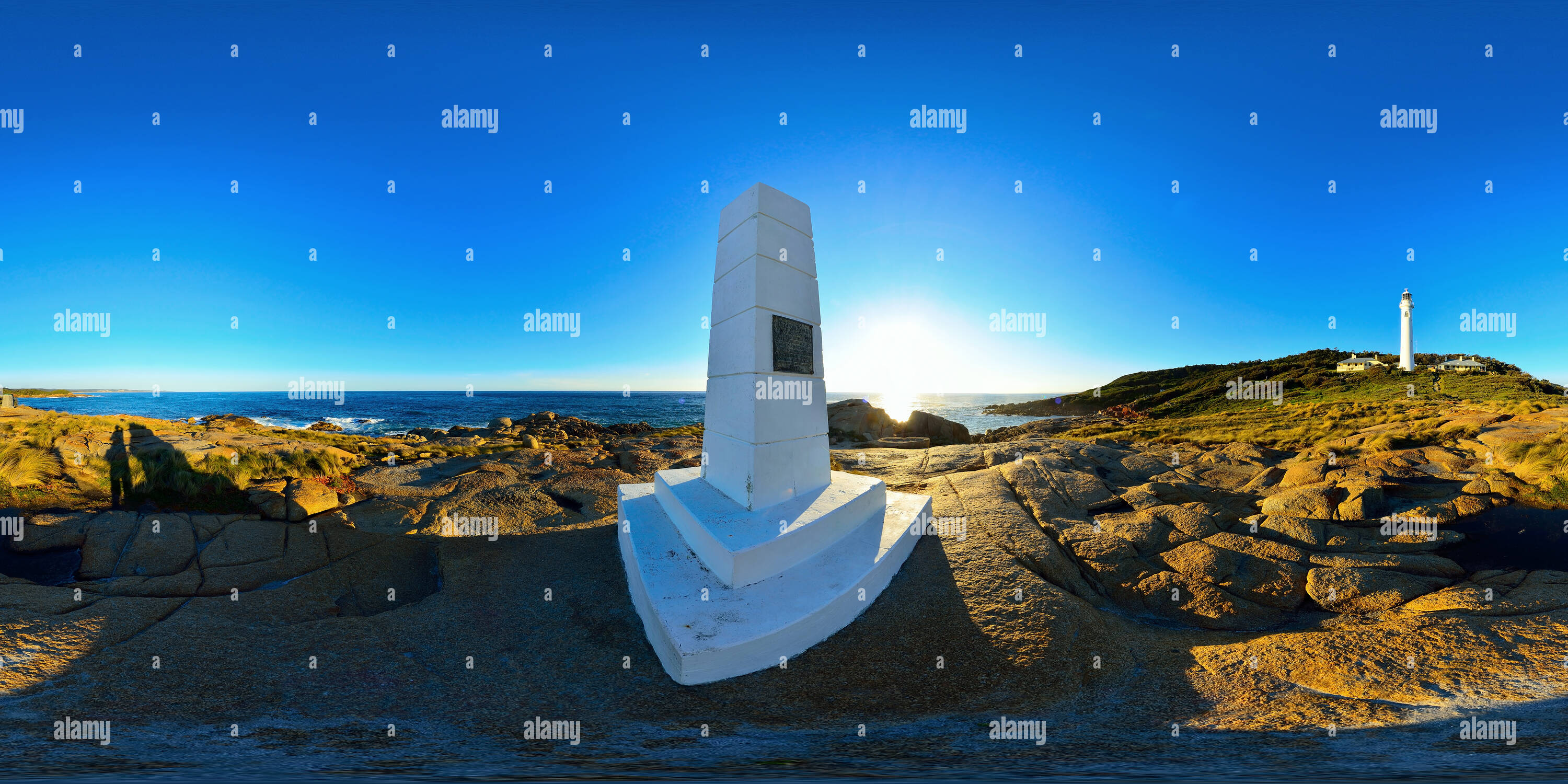 360° view of The Obelisk and the Lighthouse of Point Hicks, VIC ...