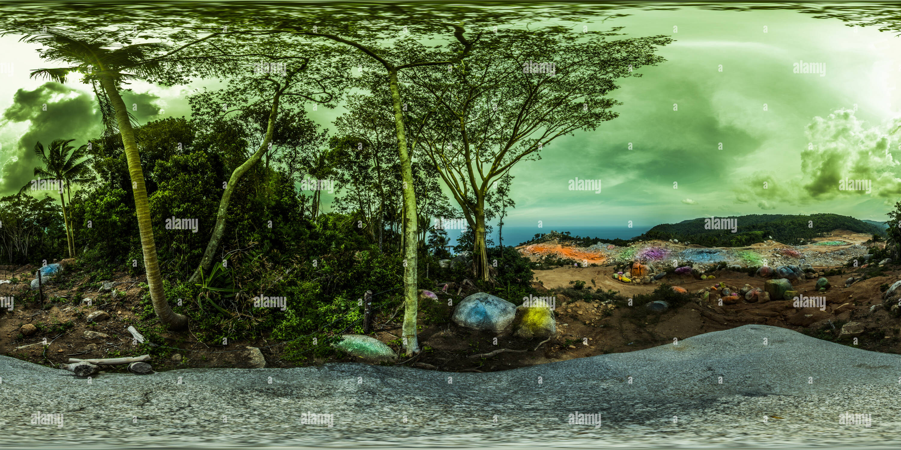360° view of koh phangan saronite mines - Alamy