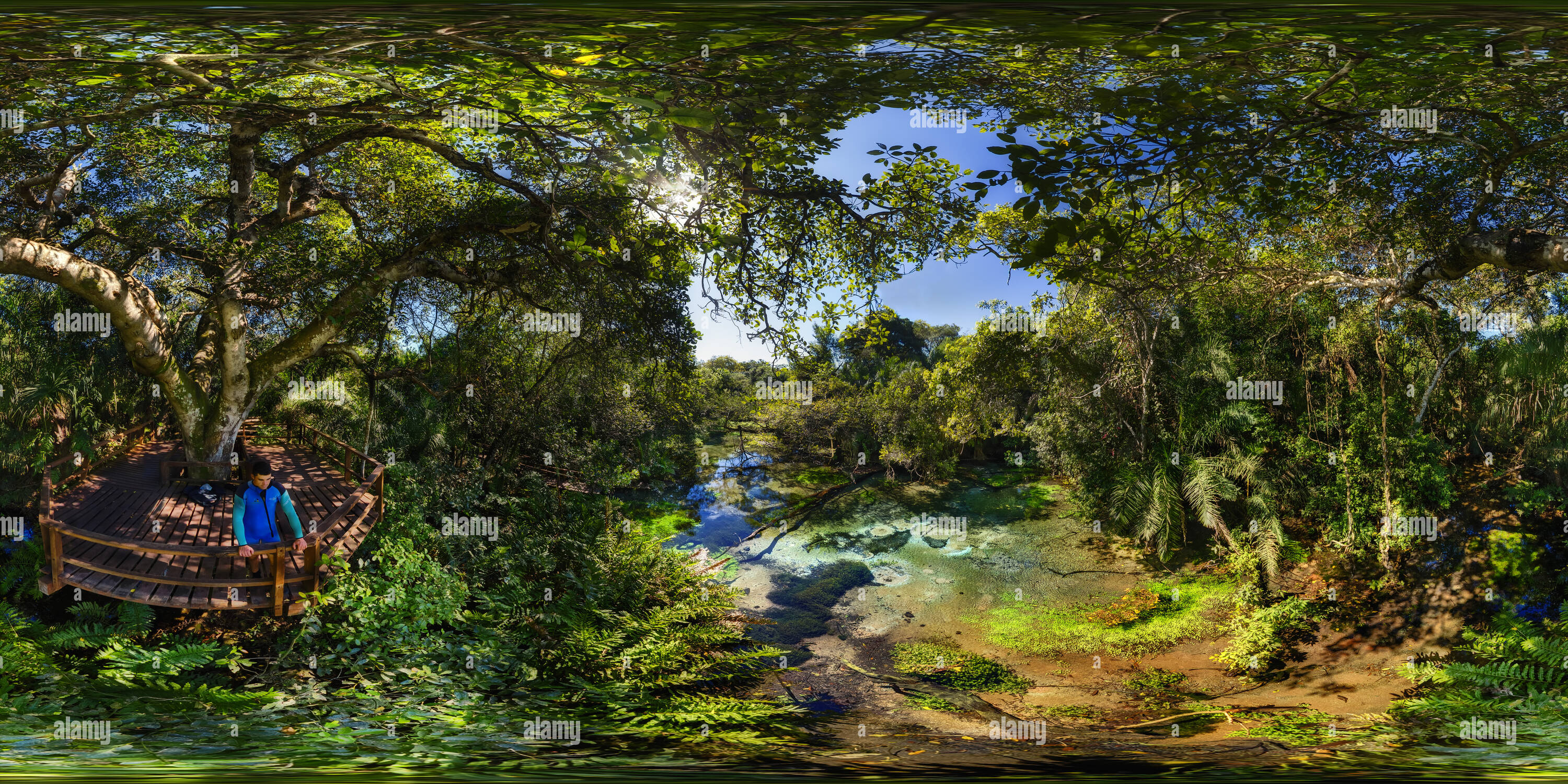 360° view of Sucuri River's Water Spring - Alamy