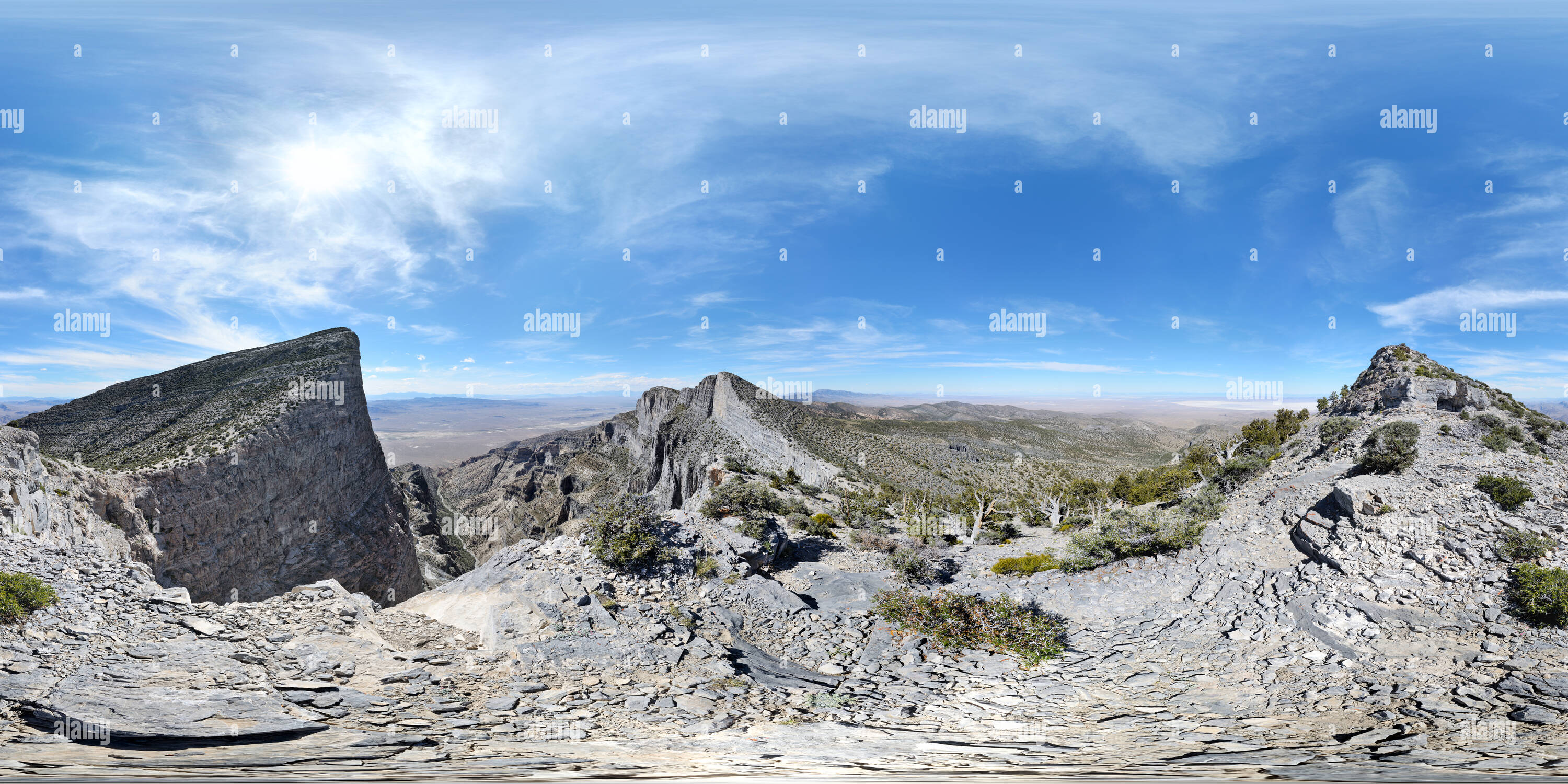 360° view of Sawtooth and Notch Peaks, House Range, Utah, USA - Alamy