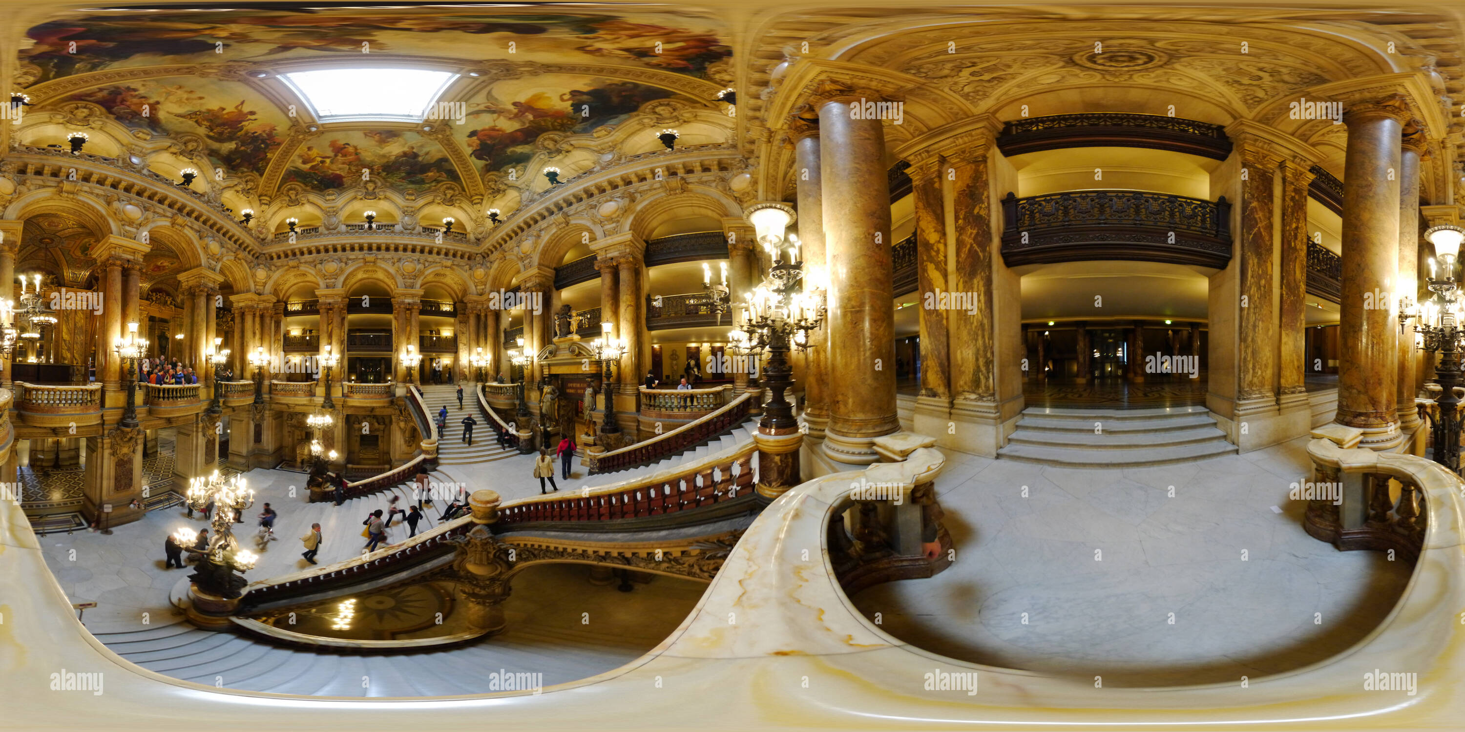 360° view of Paris Opera lobby - Alamy