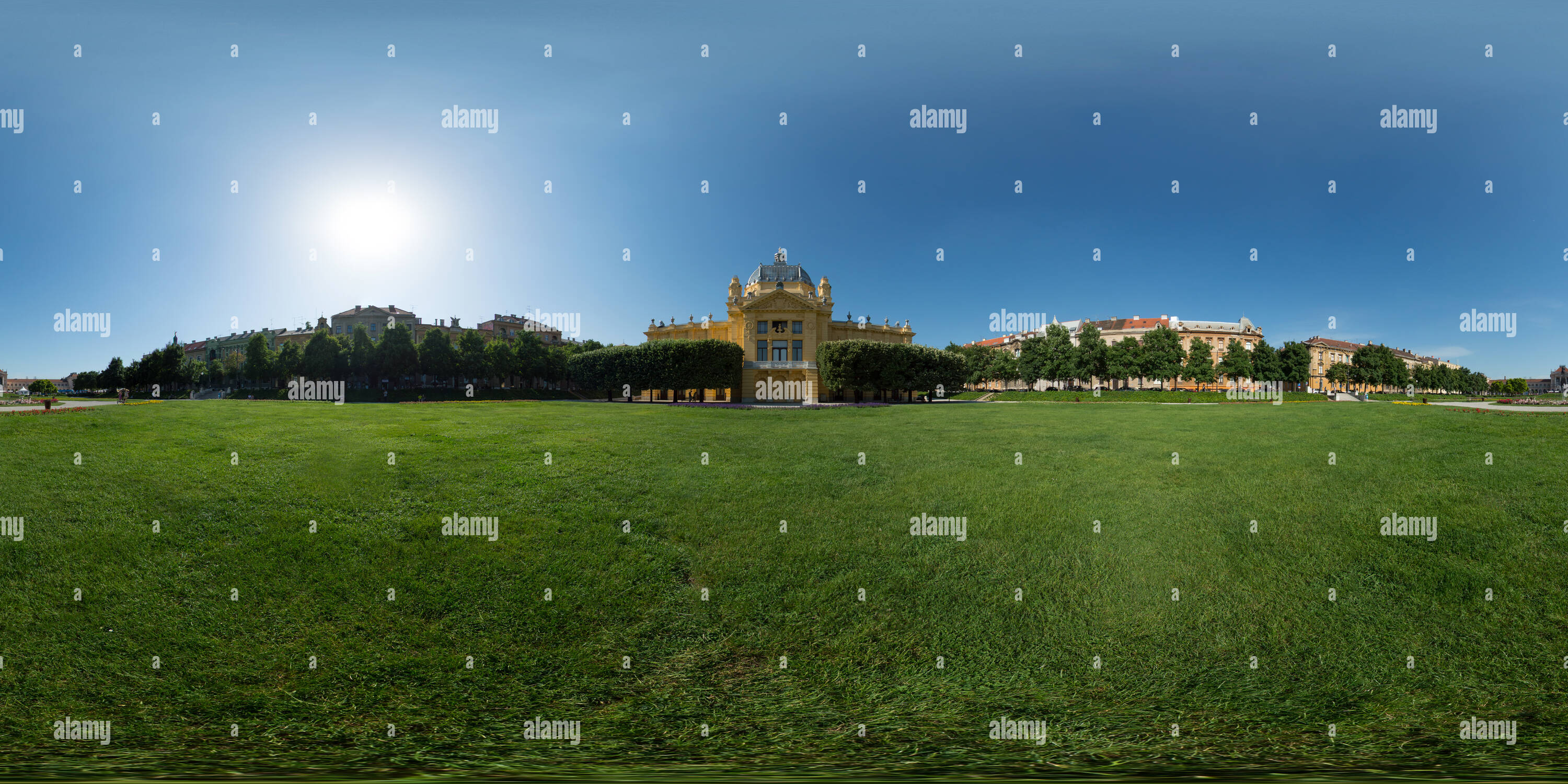 360° view of Art pavilion in Zagreb - Alamy
