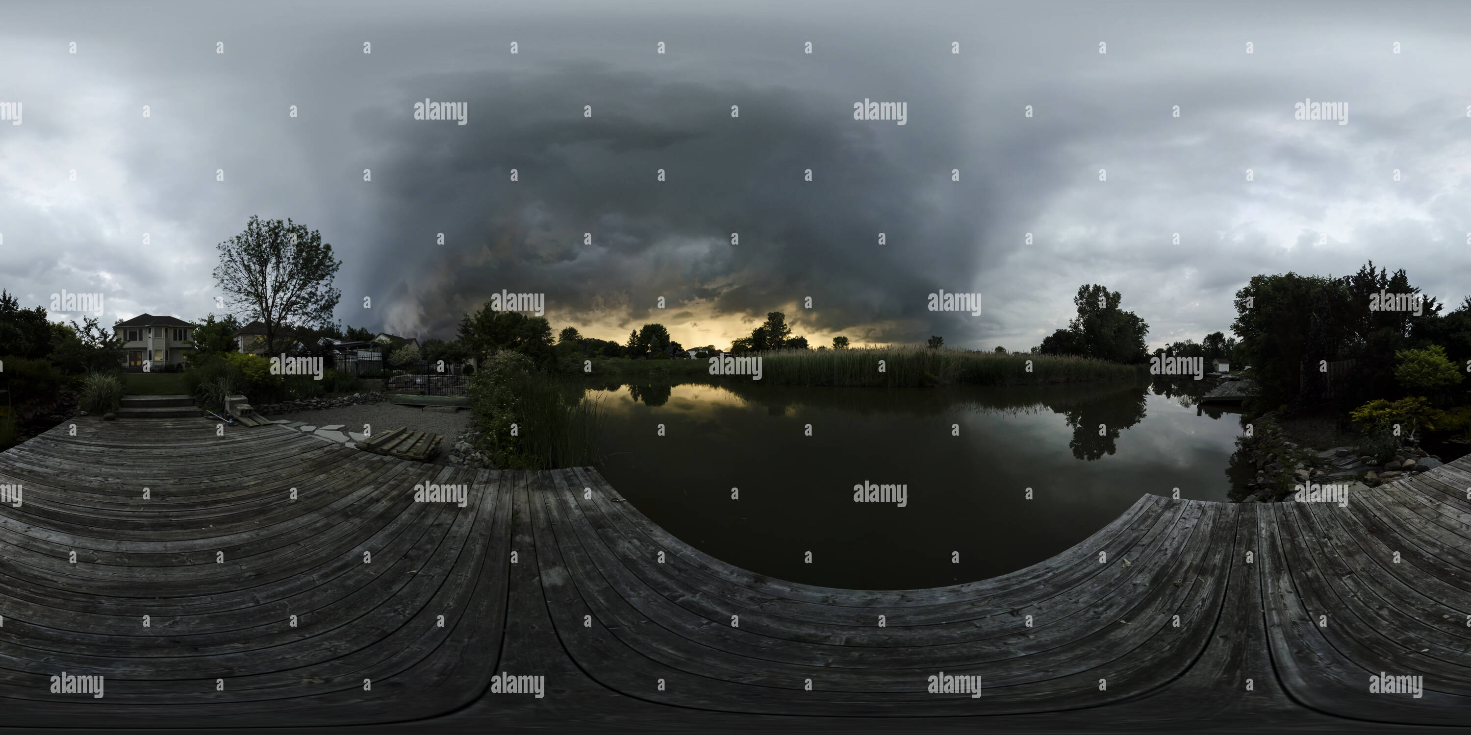 360° view of Storm Line Approaching - Alamy