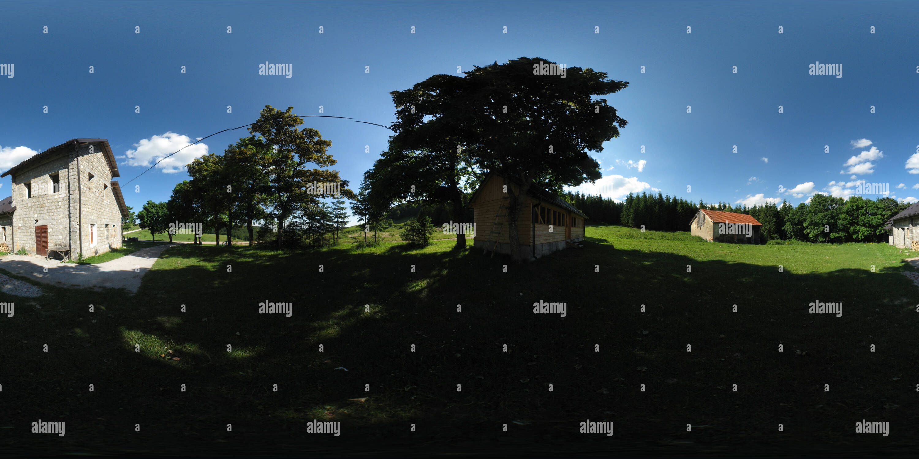 360° view of Ivanjica - Stone Building on Mt. Javor - Alamy